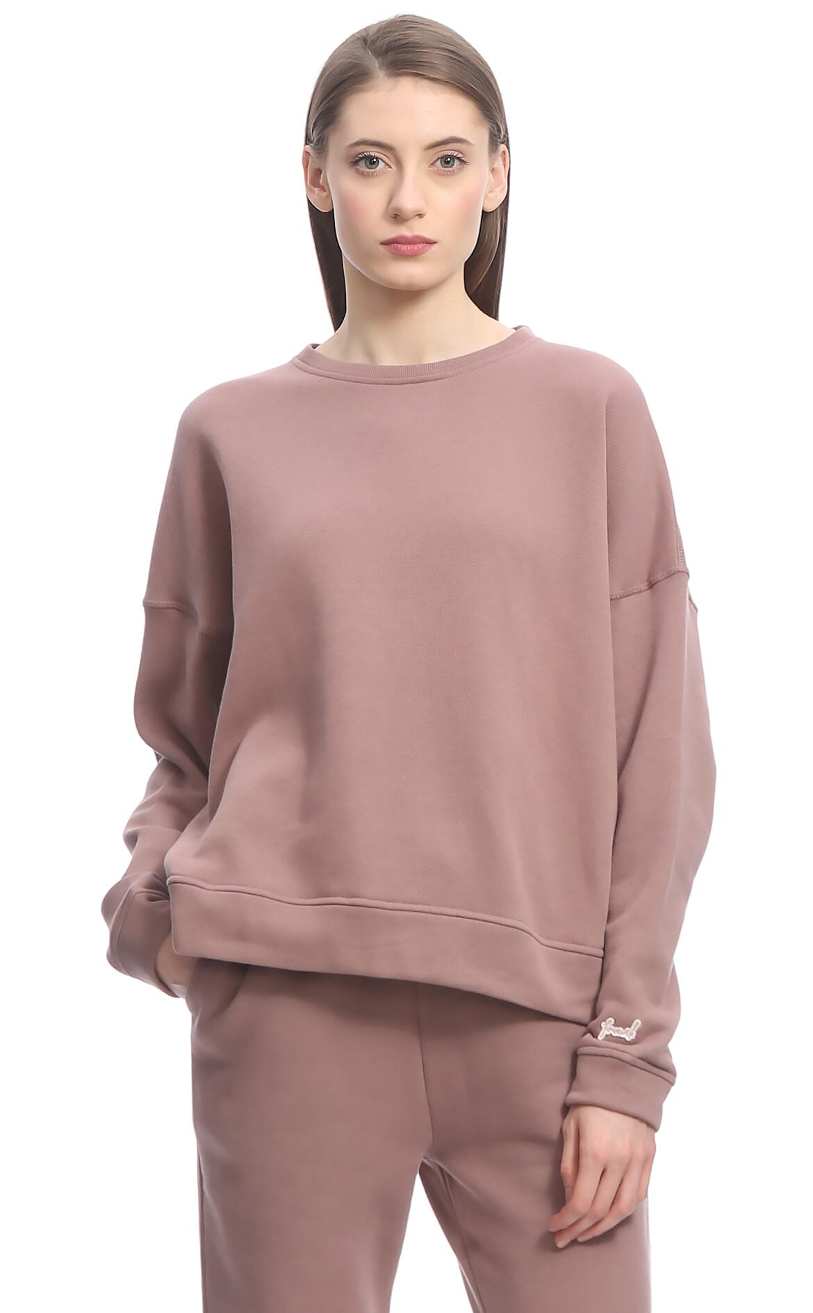 John Frank-John Frank Gül Kurusu Sweatshirt