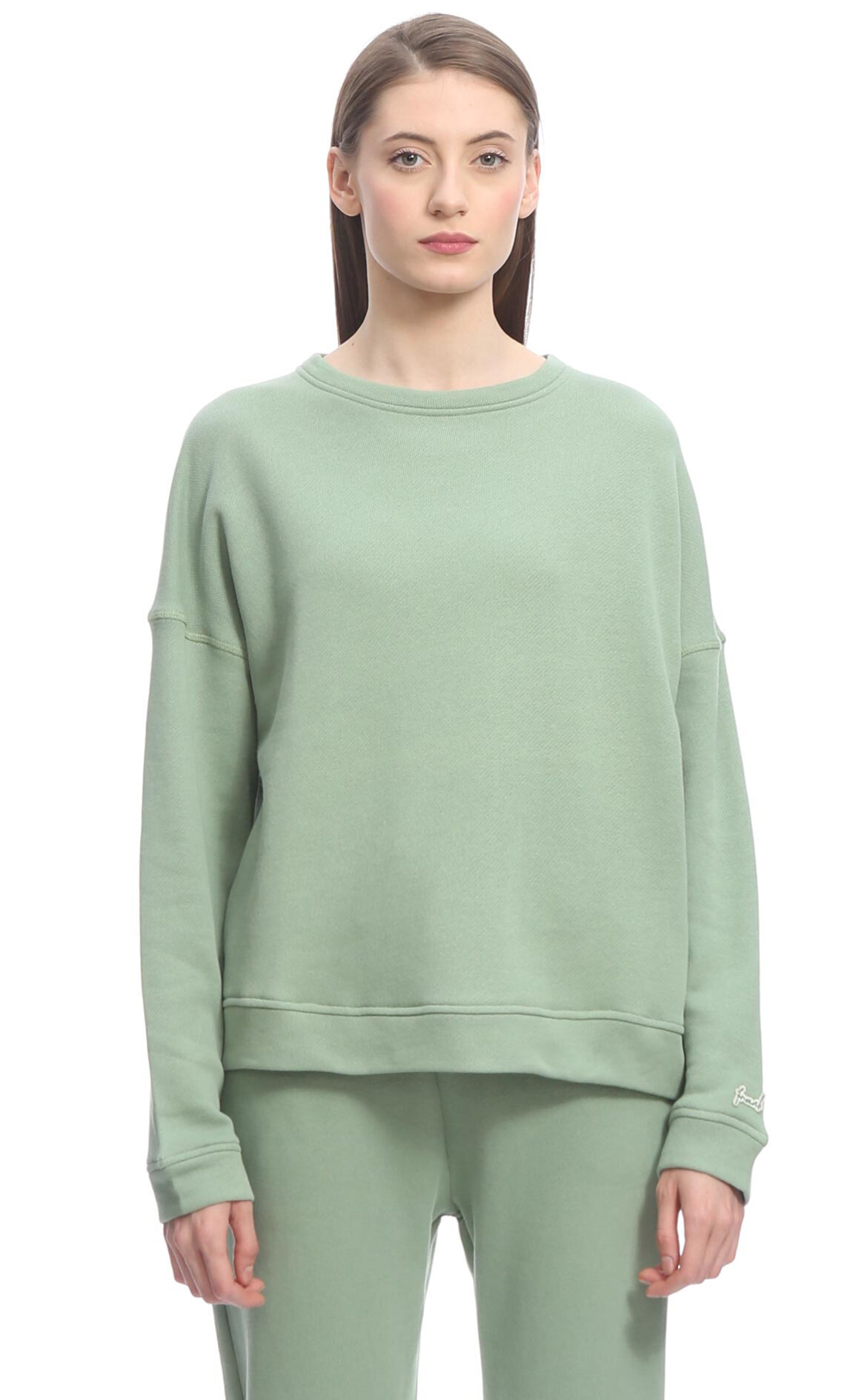 John Frank-John Frank Yeşil Sweatshirt