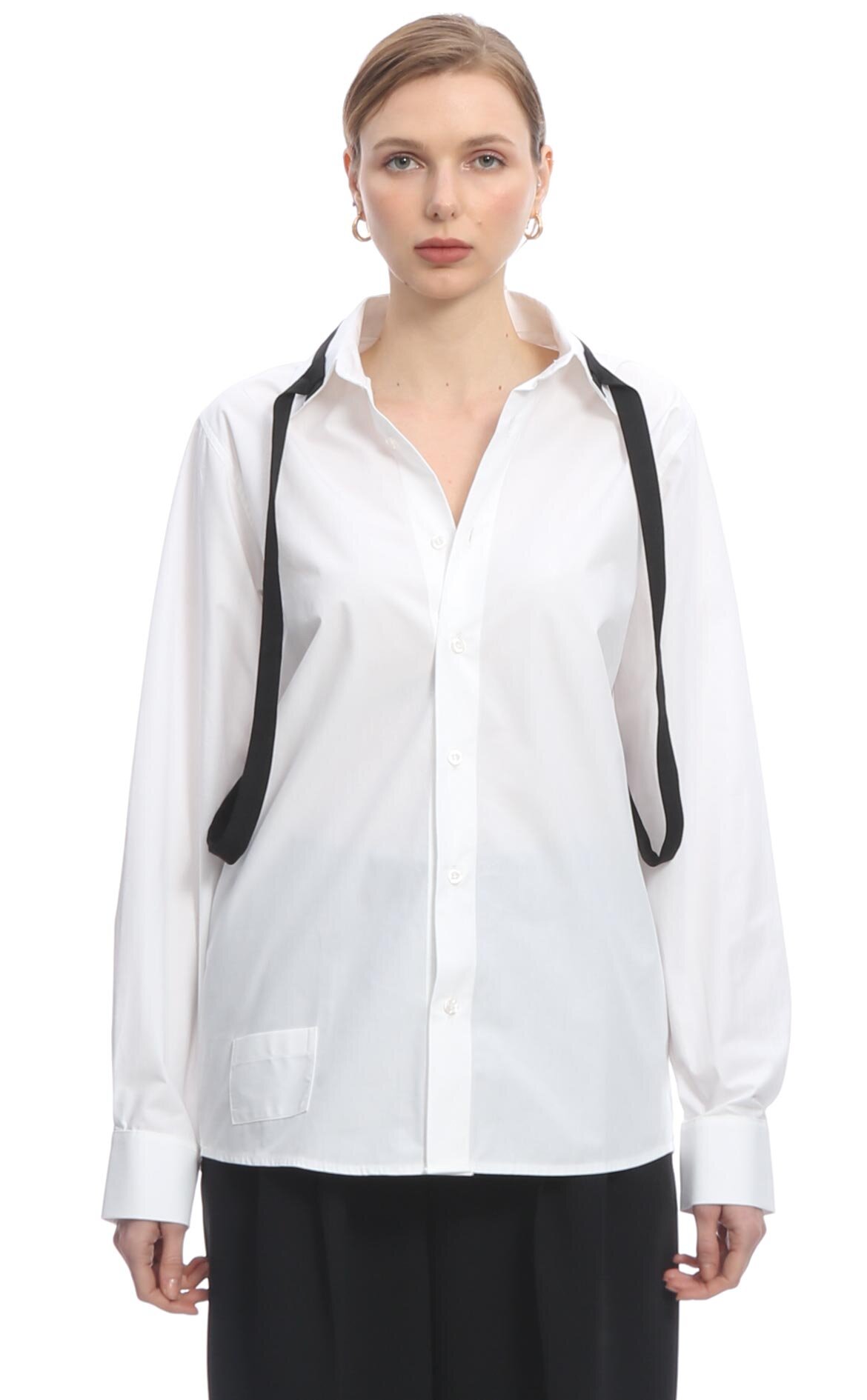 K Koncept-K Koncept Beyaz Gömlek