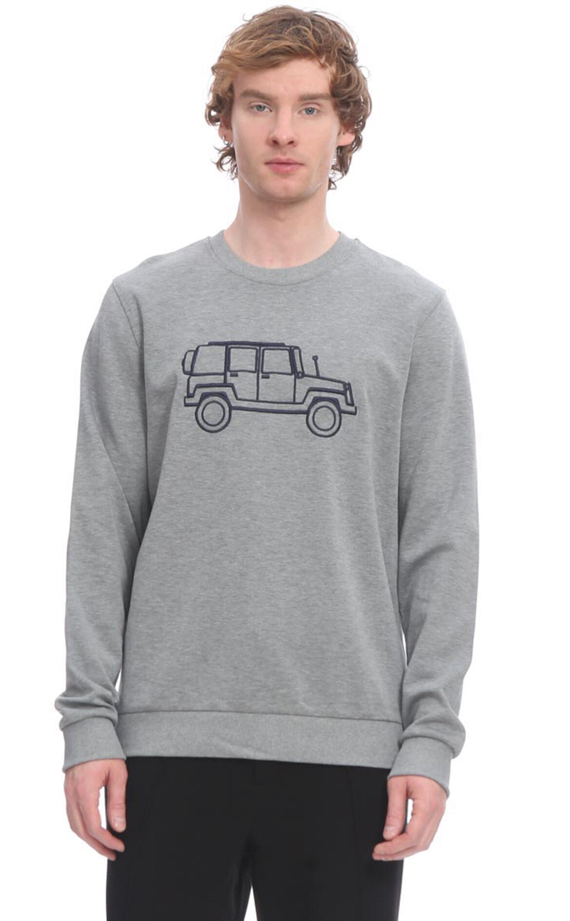 John Frank-John Frank Gri Sweatshirt