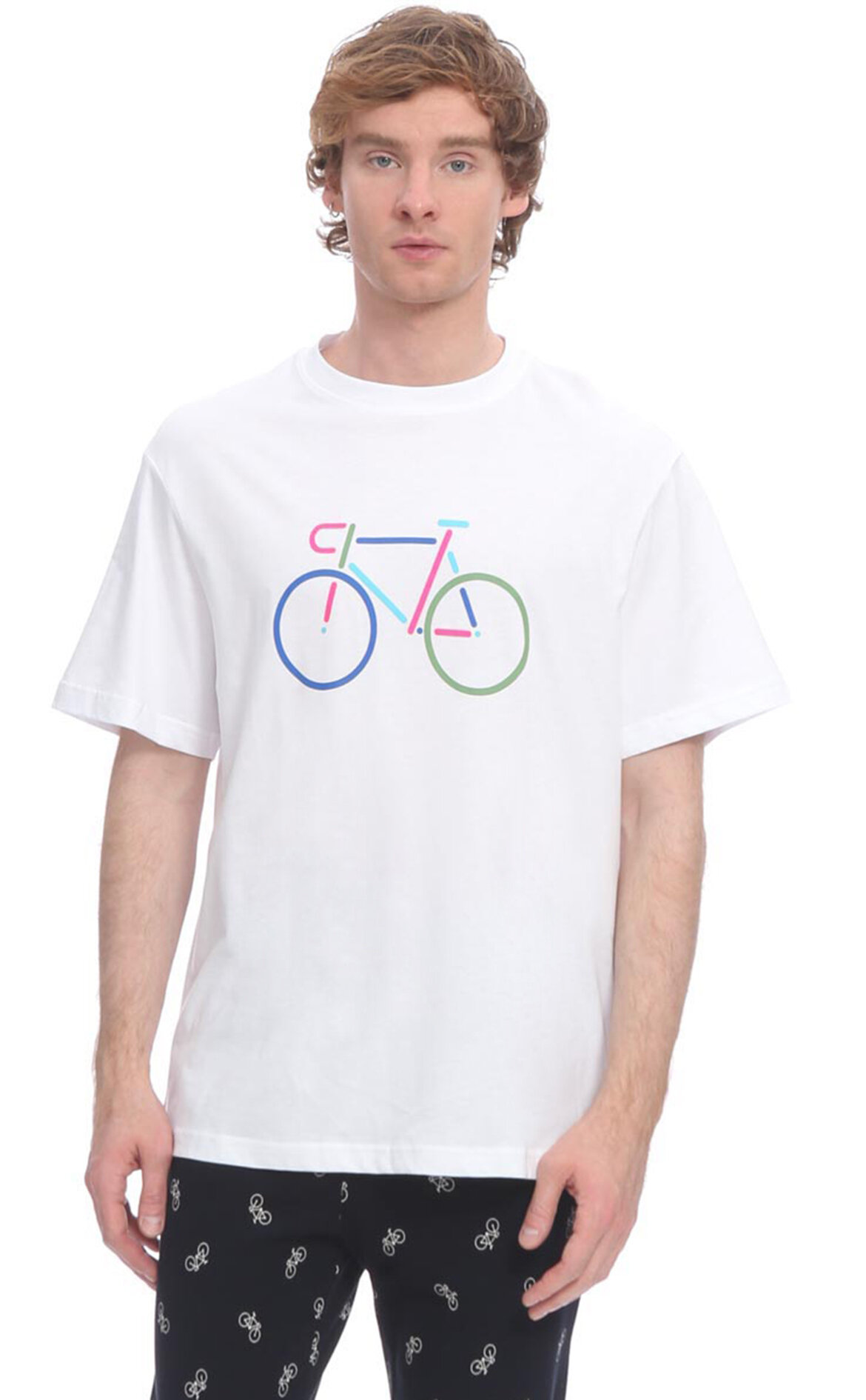 John Frank-John Frank Renkli Pijama Takımı