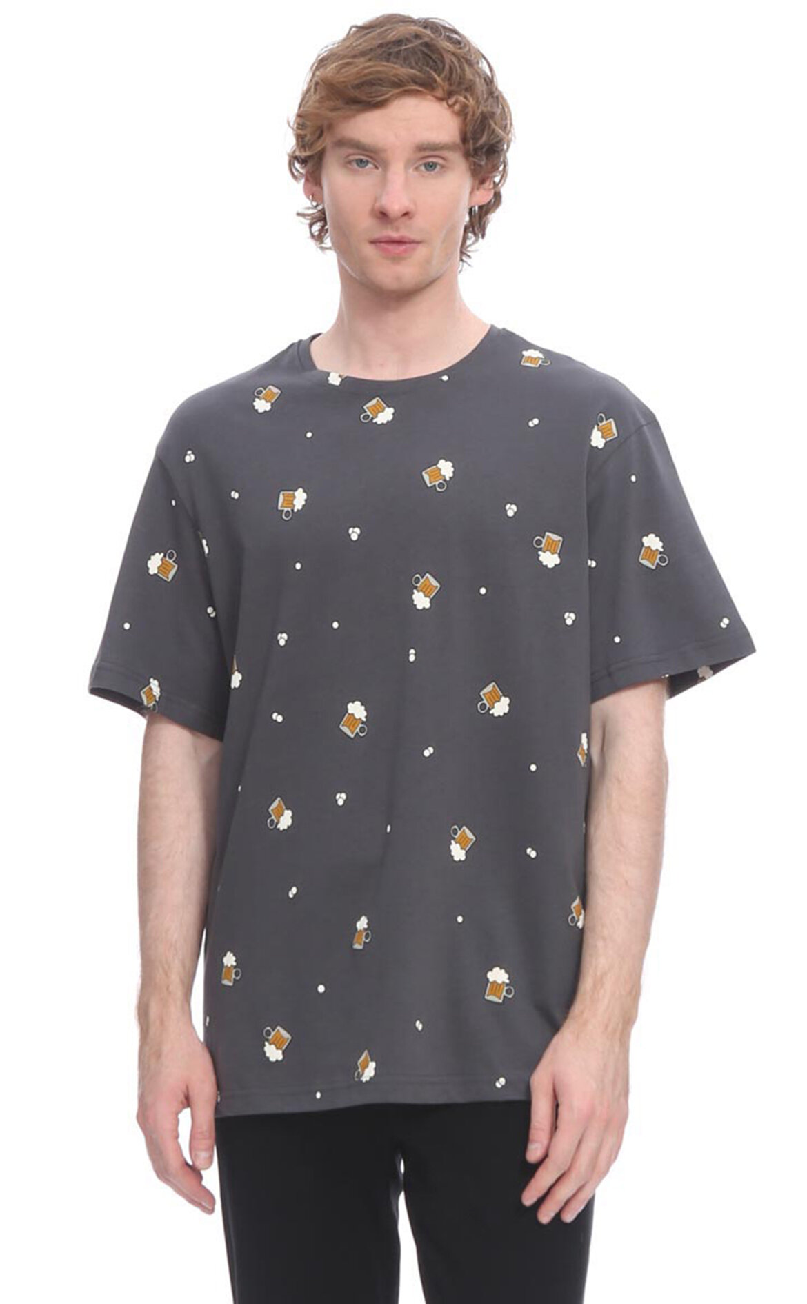 John Frank-John Frank Renkli Pijama Takımı