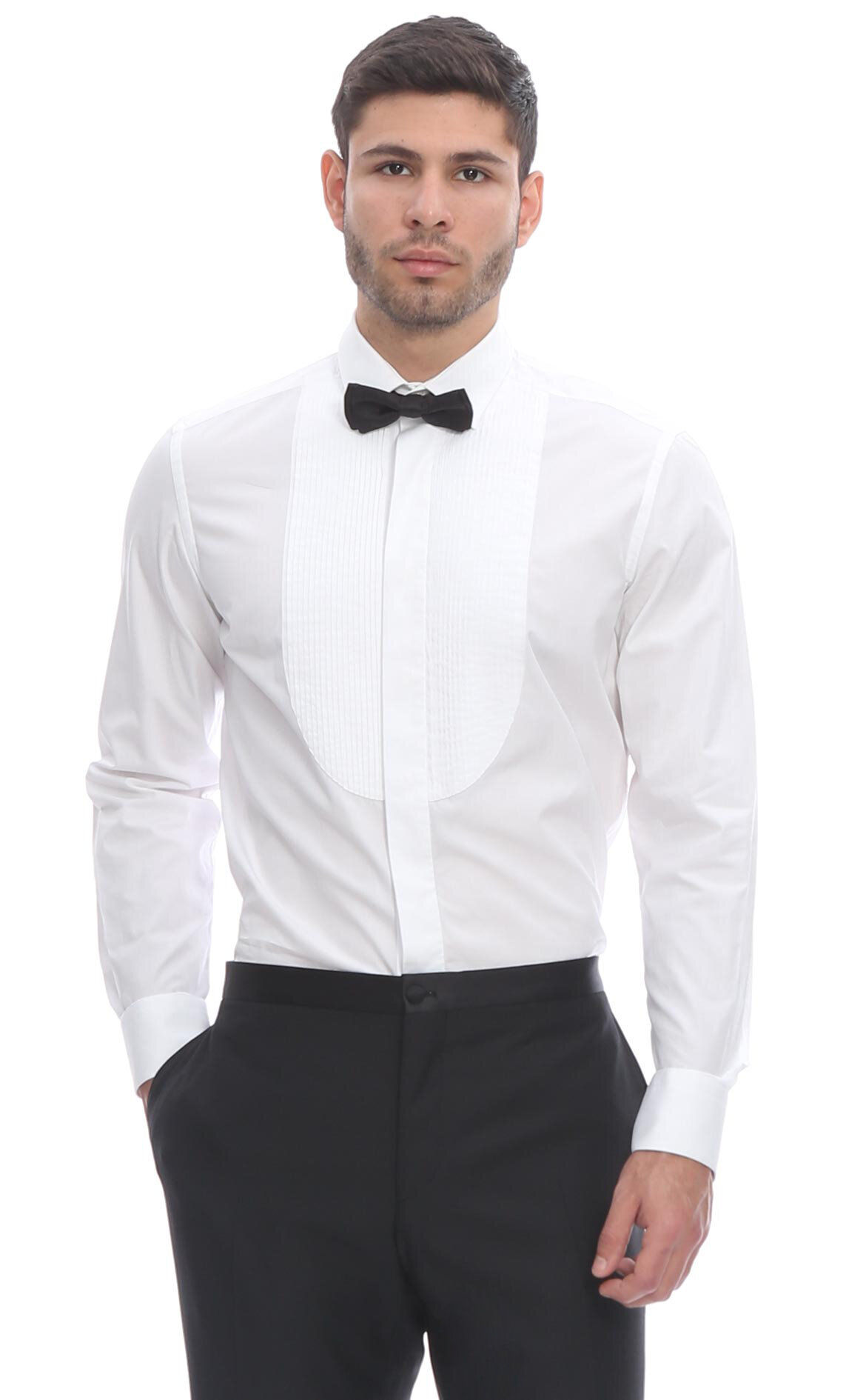 Lanvin-Lanvin Beyaz Smokin Gömlek