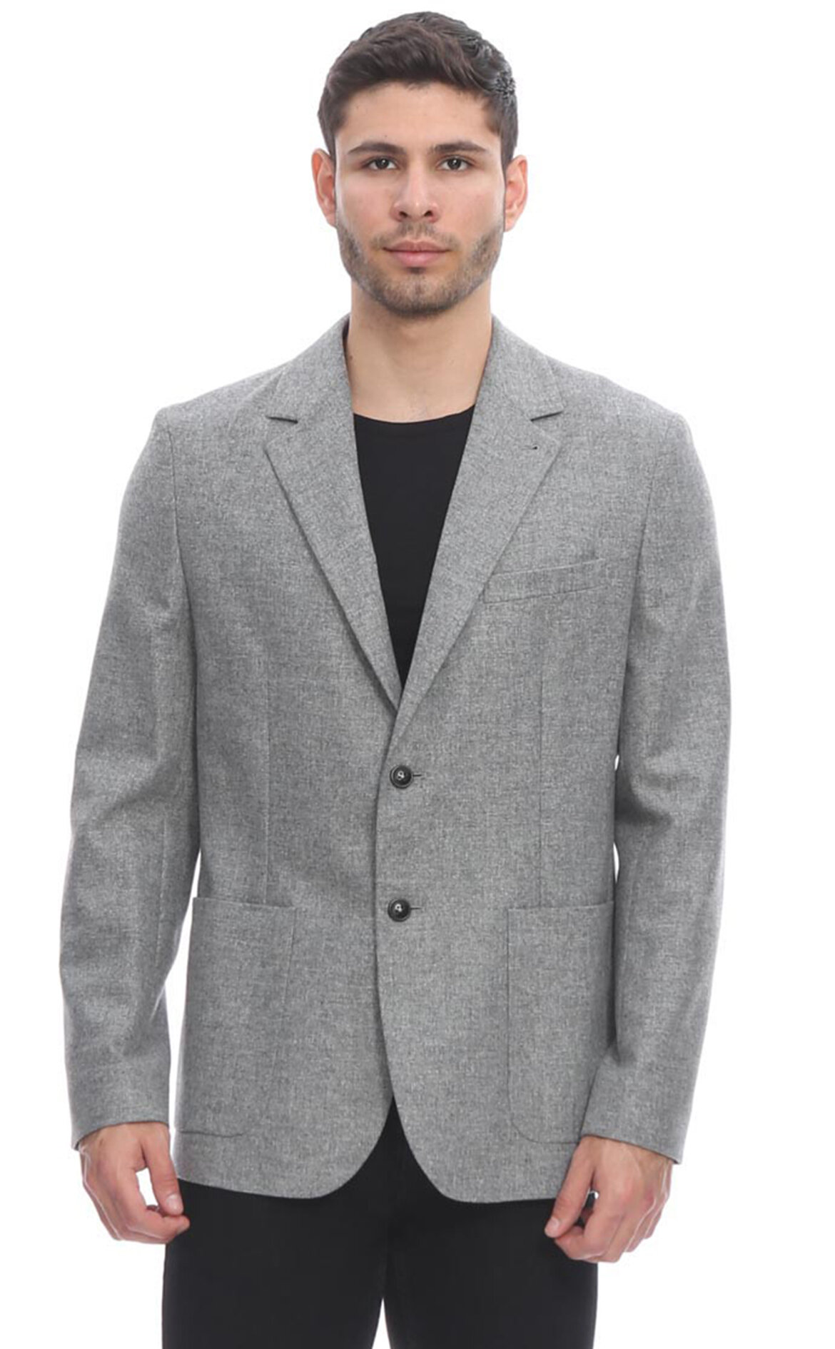 Ted Baker-Ted Baker Gri Blazer Ceket