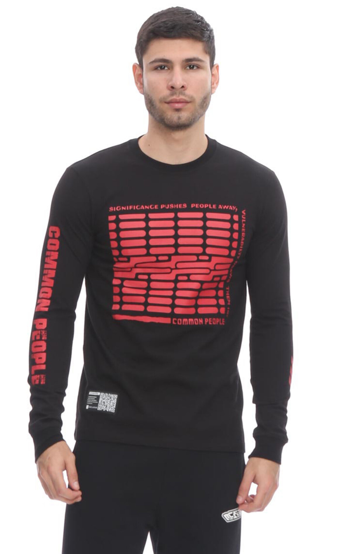 Common People-Common People Siyah T-shirt Common People-Common People Siyah T-shirt