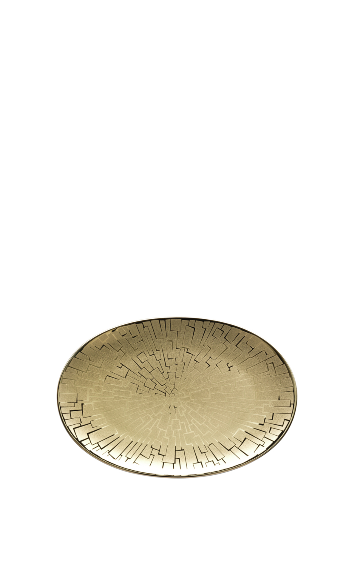Rosenthal-TAC Skin Gold Oval Servis Tabağı 18 cm Rosenthal-TAC Skin Gold Oval Servis Tabağı 18 cm