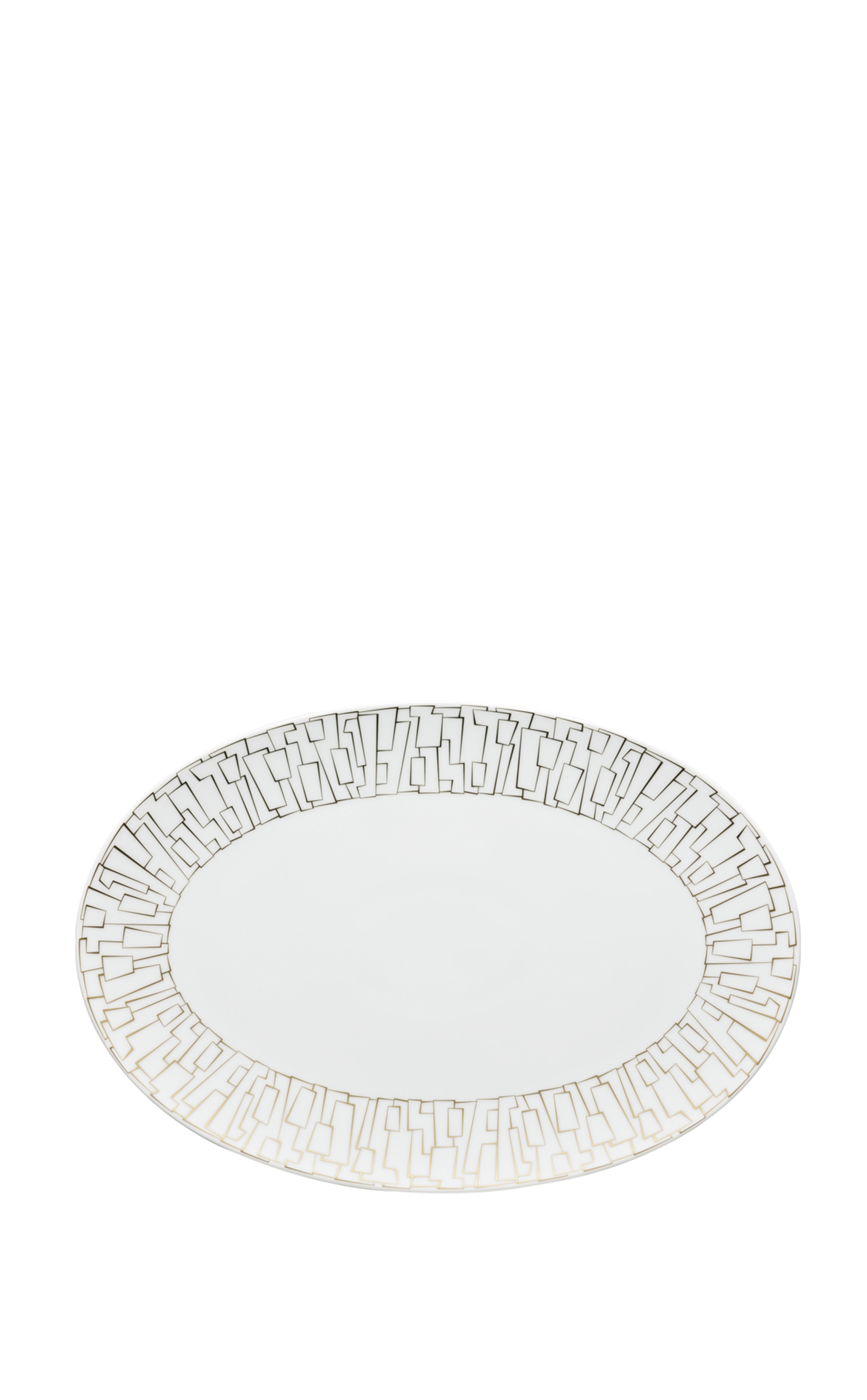 Rosenthal-TAC Skin Gold Oval Servis Tabağı 34 cm Rosenthal-TAC Skin Gold Oval Servis Tabağı 34 cm