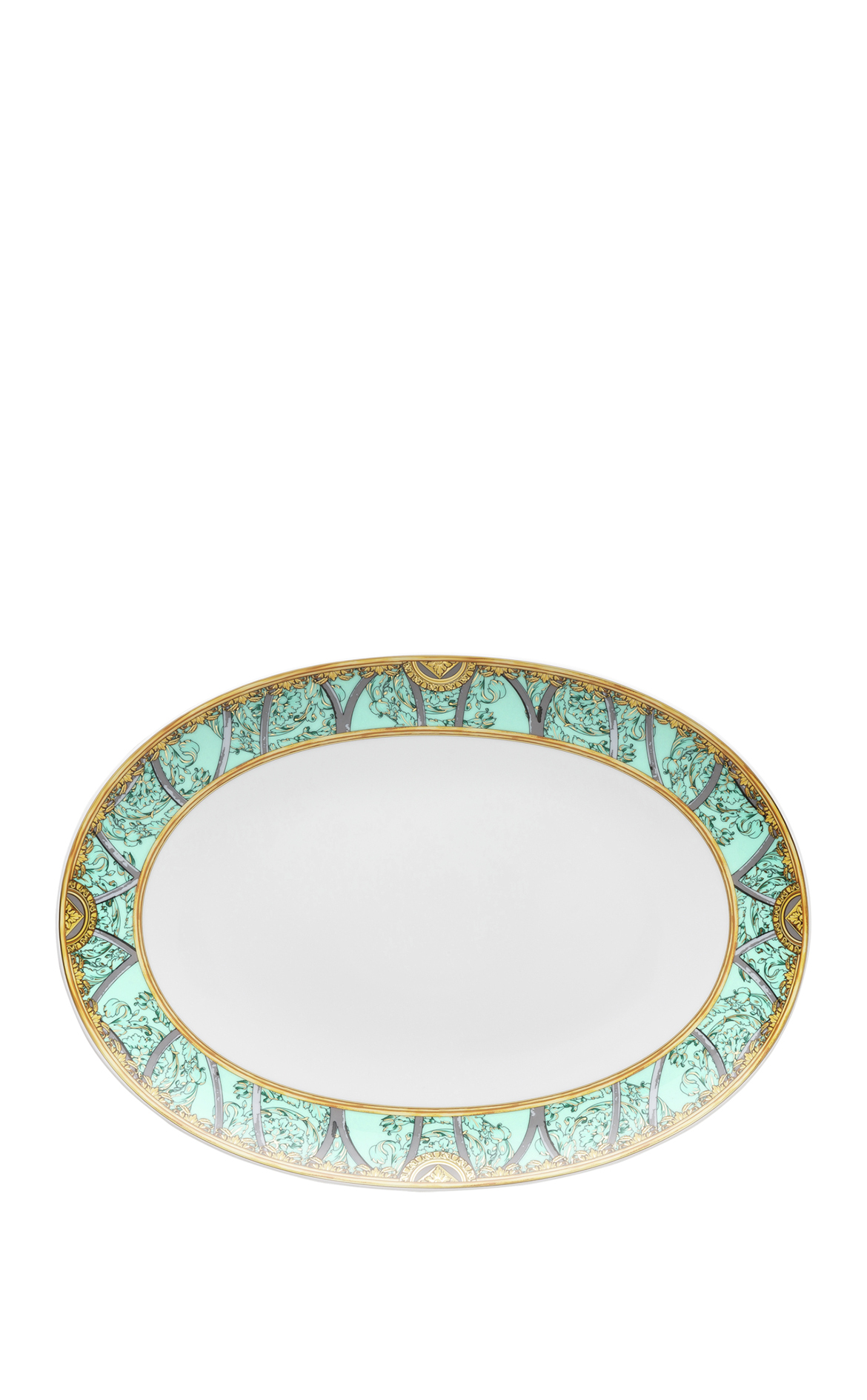 Rosenthal-Scala Palazzo Yeşil Oval Servis Tabağı 33 cm Rosenthal-Scala Palazzo Yeşil Oval Servis Tabağı 33 cm