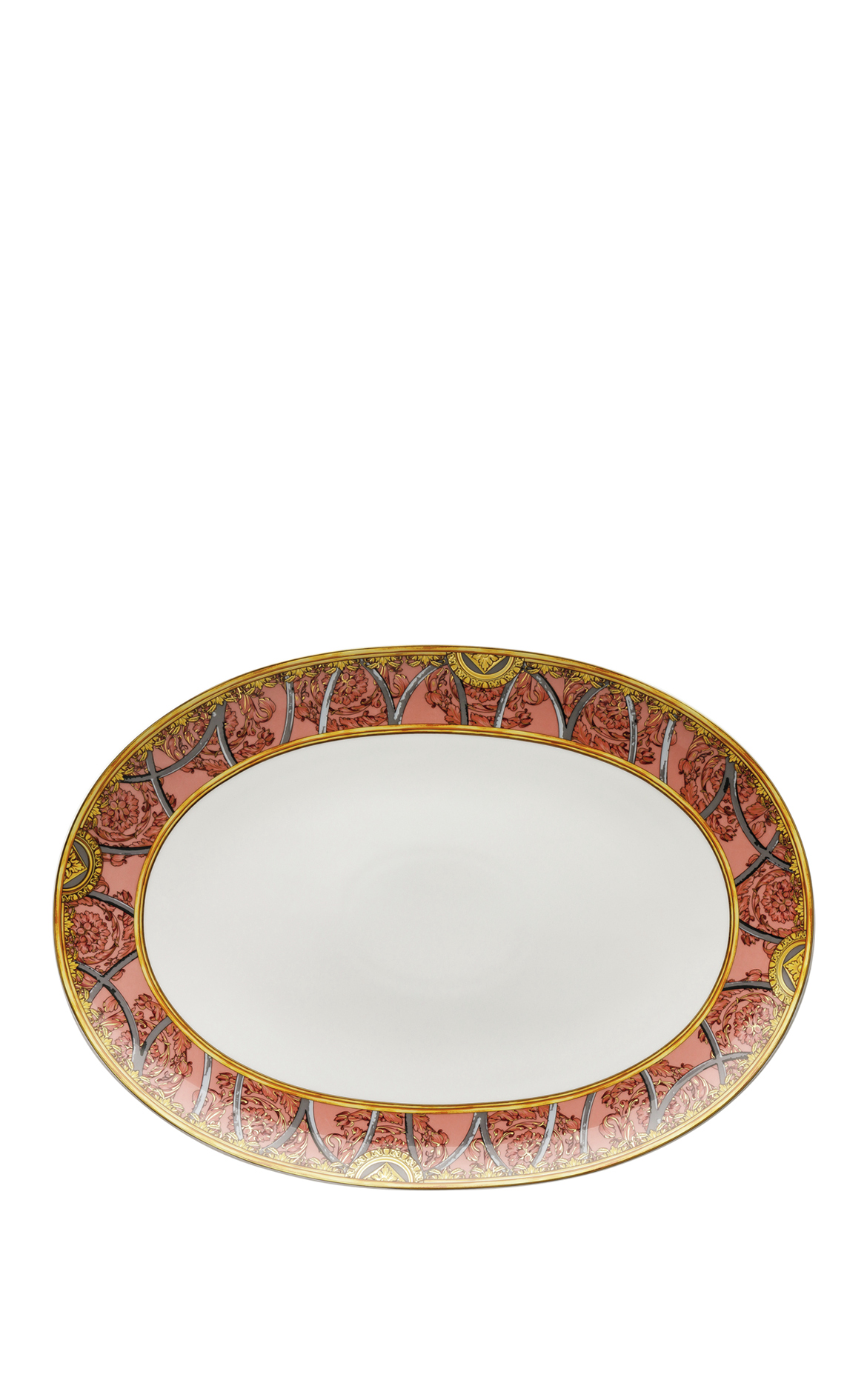 Versace-Scala Palazzo Rose Oval Servis Tabağı 38 cm Versace-Scala Palazzo Rose Oval Servis Tabağı 38 cm