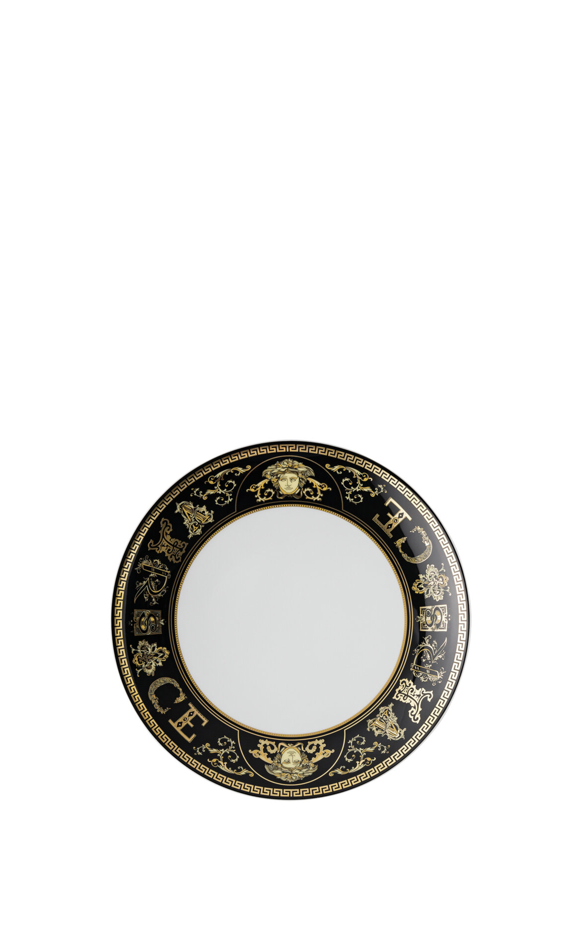 Versace-Virtus Gala Siyah Düz Tabak 21 cm Versace-Virtus Gala Siyah Düz Tabak 21 cm