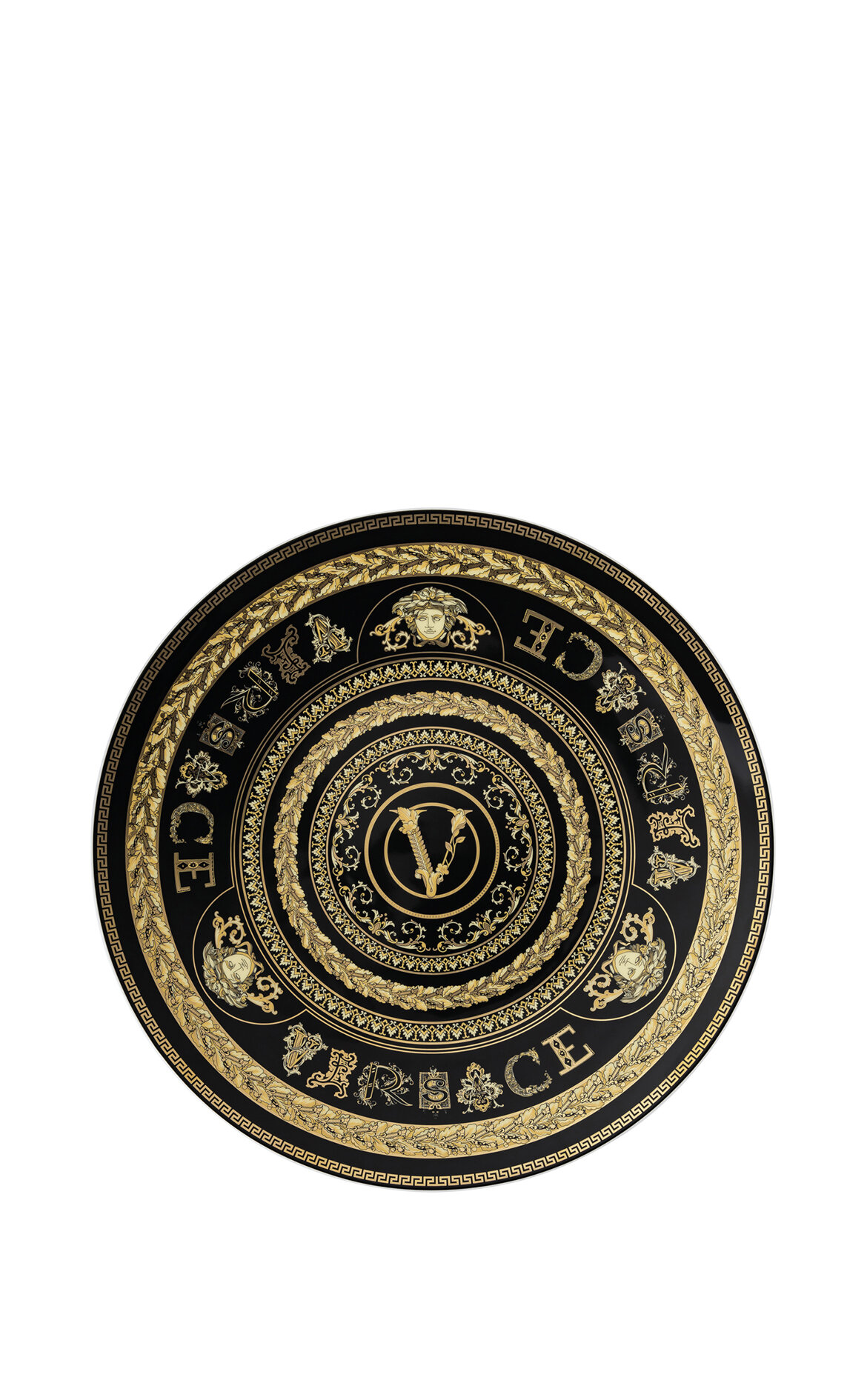 Versace-Virtus Gala Siyah Servis Tabağı 33 cm Versace-Virtus Gala Siyah Servis Tabağı 33 cm