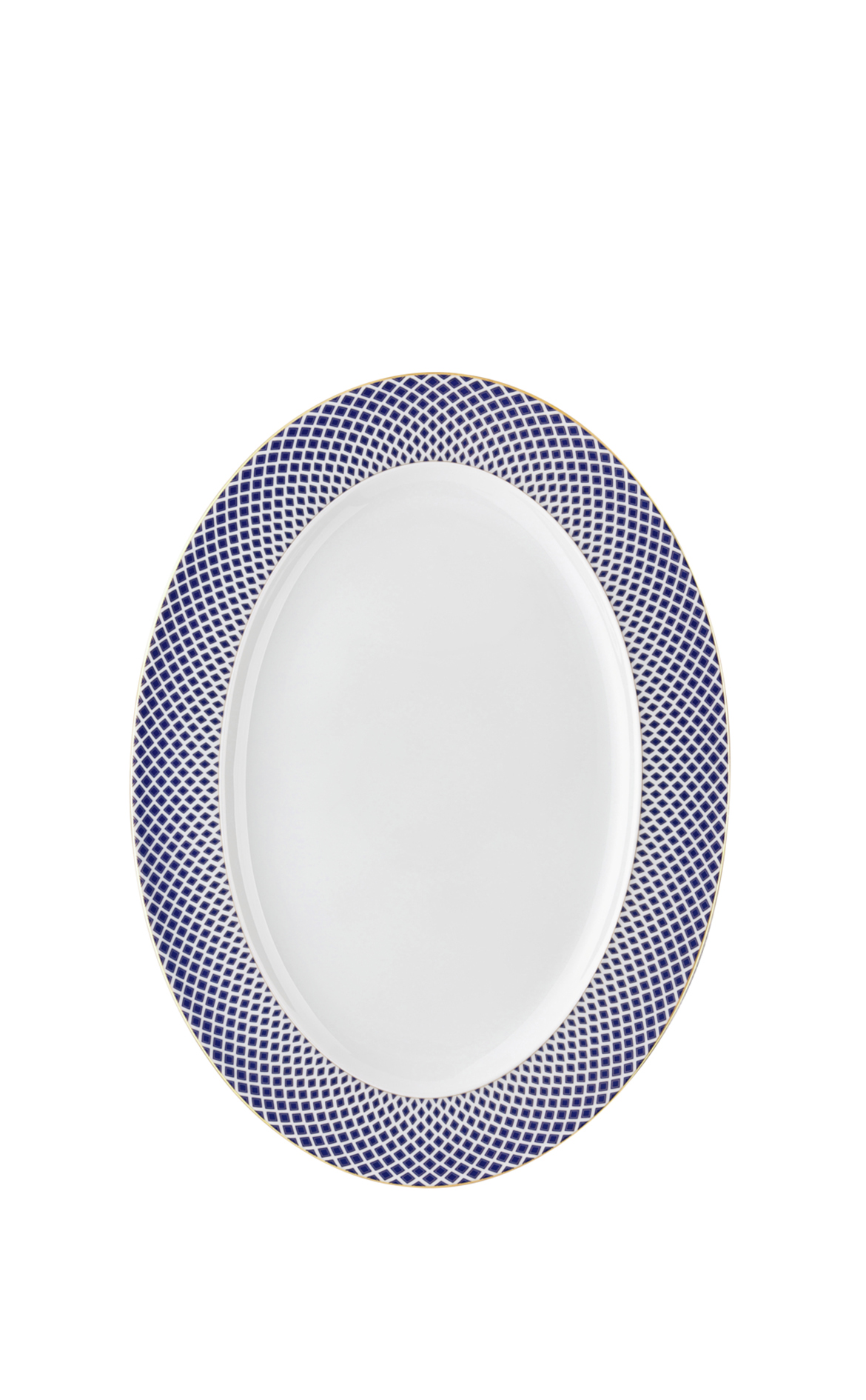 Rosenthal-Francis Carreau Lacivert Oval Servis Tabağı 40 cm Rosenthal-Francis Carreau Lacivert Oval Servis Tabağı 40 cm