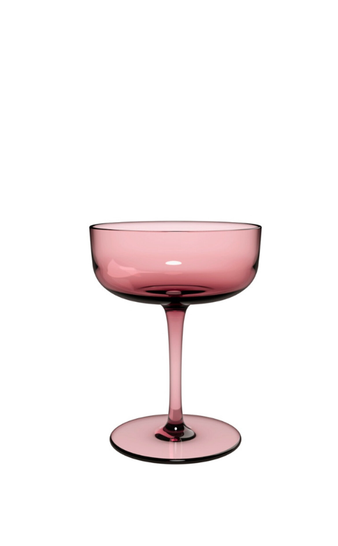 Villeroy & Boch-Like Bordo Kristal Ayaklı Dondurmalık ve Kokteyl Kadehi 2'li Set