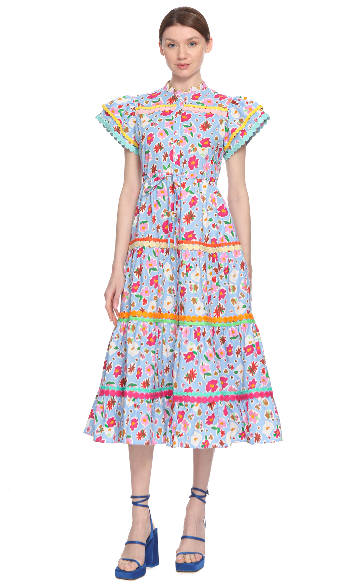 Celia B-Celia B Renkli Elbise Celia B-Celia B Renkli Elbise