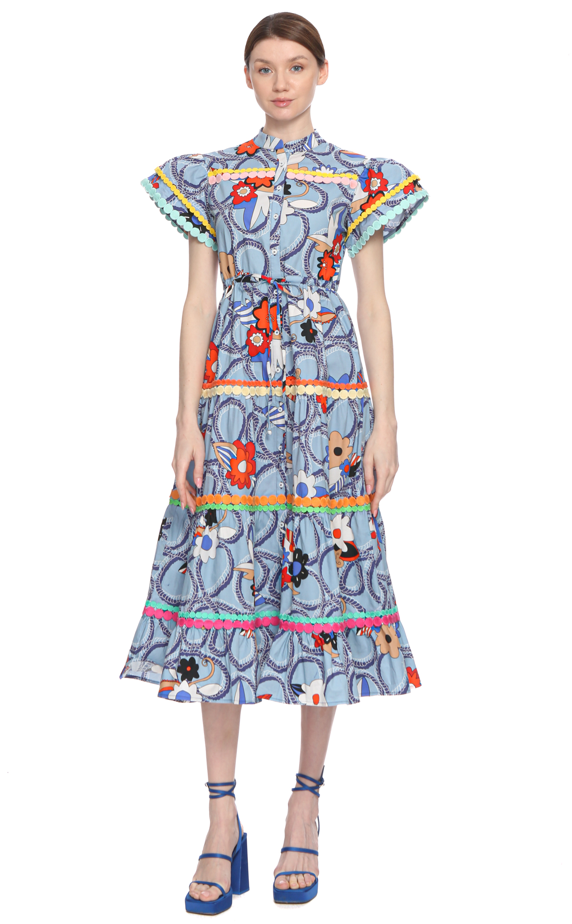 Celia B-Celia B Renkli Elbise Celia B-Celia B Renkli Elbise