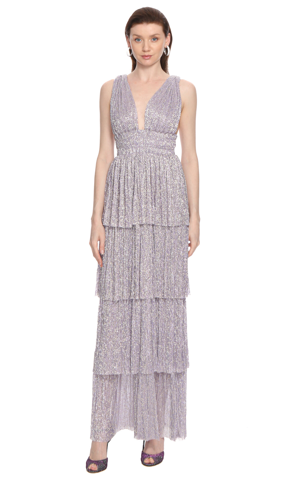 Sabina Musayev-Sabına Musayev Lila Elbise