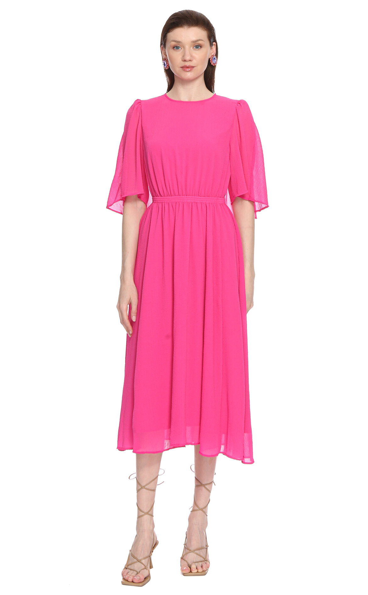 Essentiel Antwerp-Essentiel Antwerp Fuşya Elbise