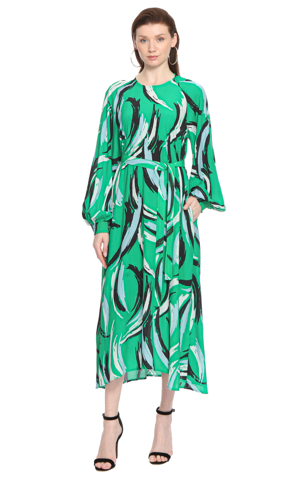 Essentiel Antwerp-Essentiel Antwerp Yeşil Elbise