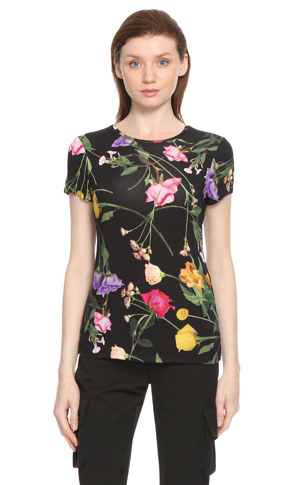 Ted Baker-Ted Baker Renkli T-shirt