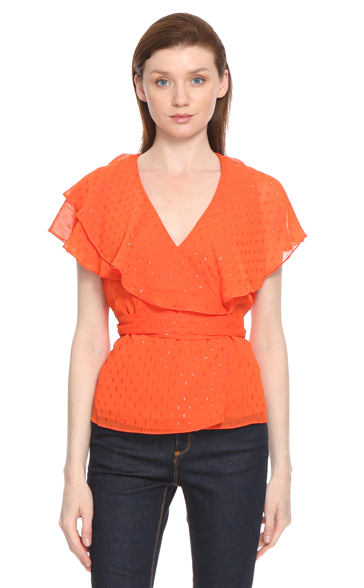 Ted Baker-Ted Baker Turuncu Bluz