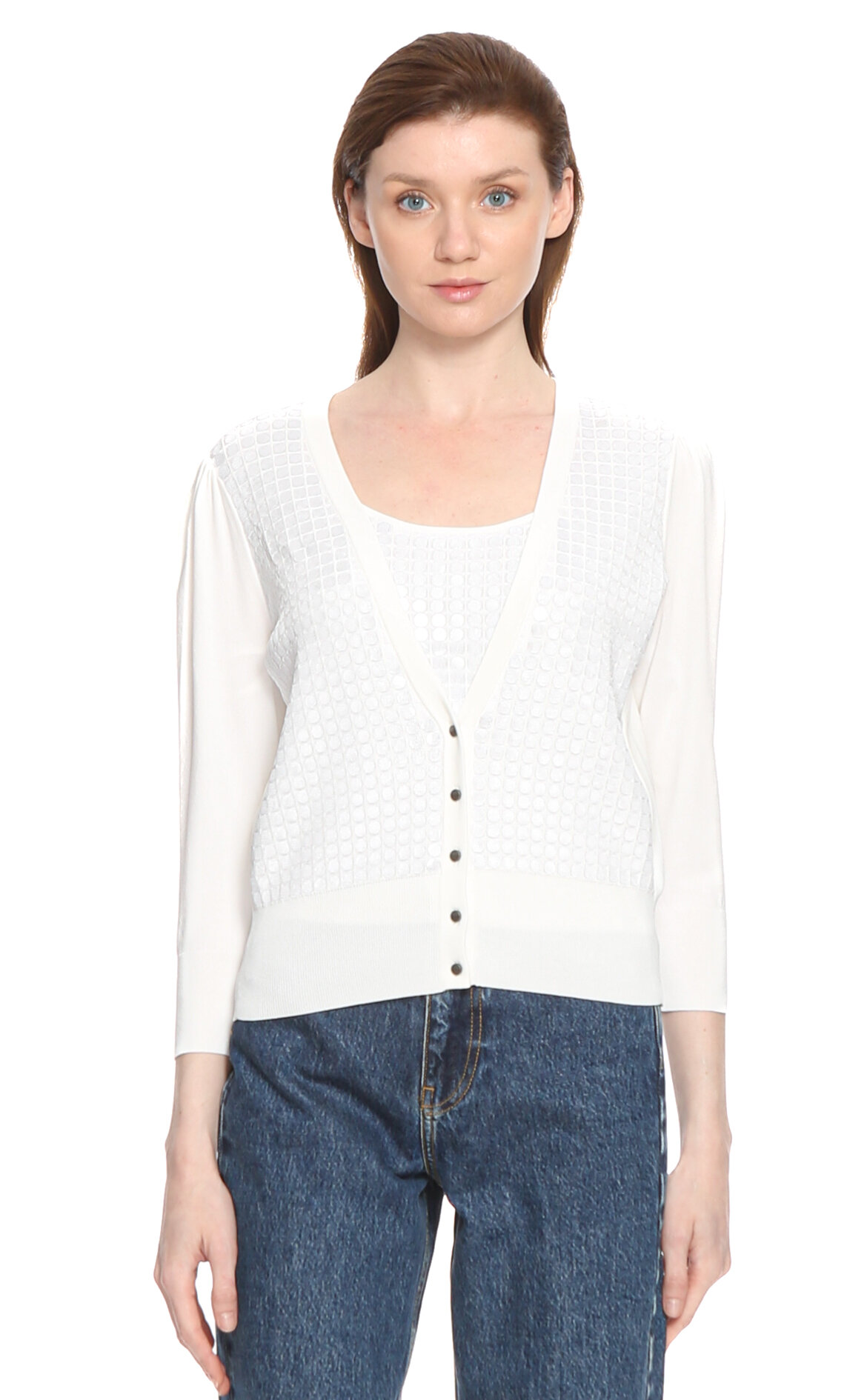 Ted Baker-Ted Baker Beyaz Hırka Ted Baker-Ted Baker Beyaz Hırka