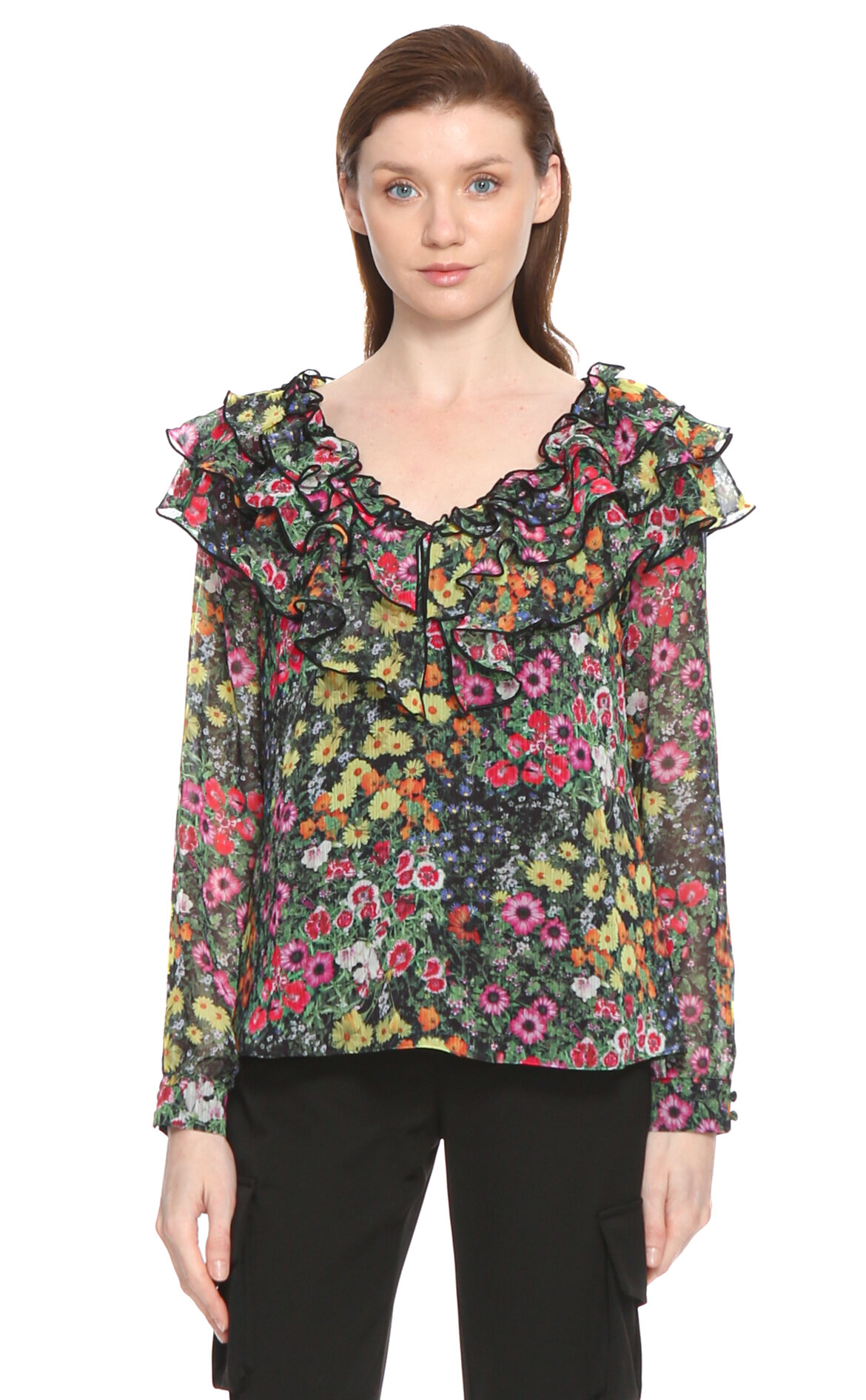 Ted Baker-Ted Baker Renkli Bluz