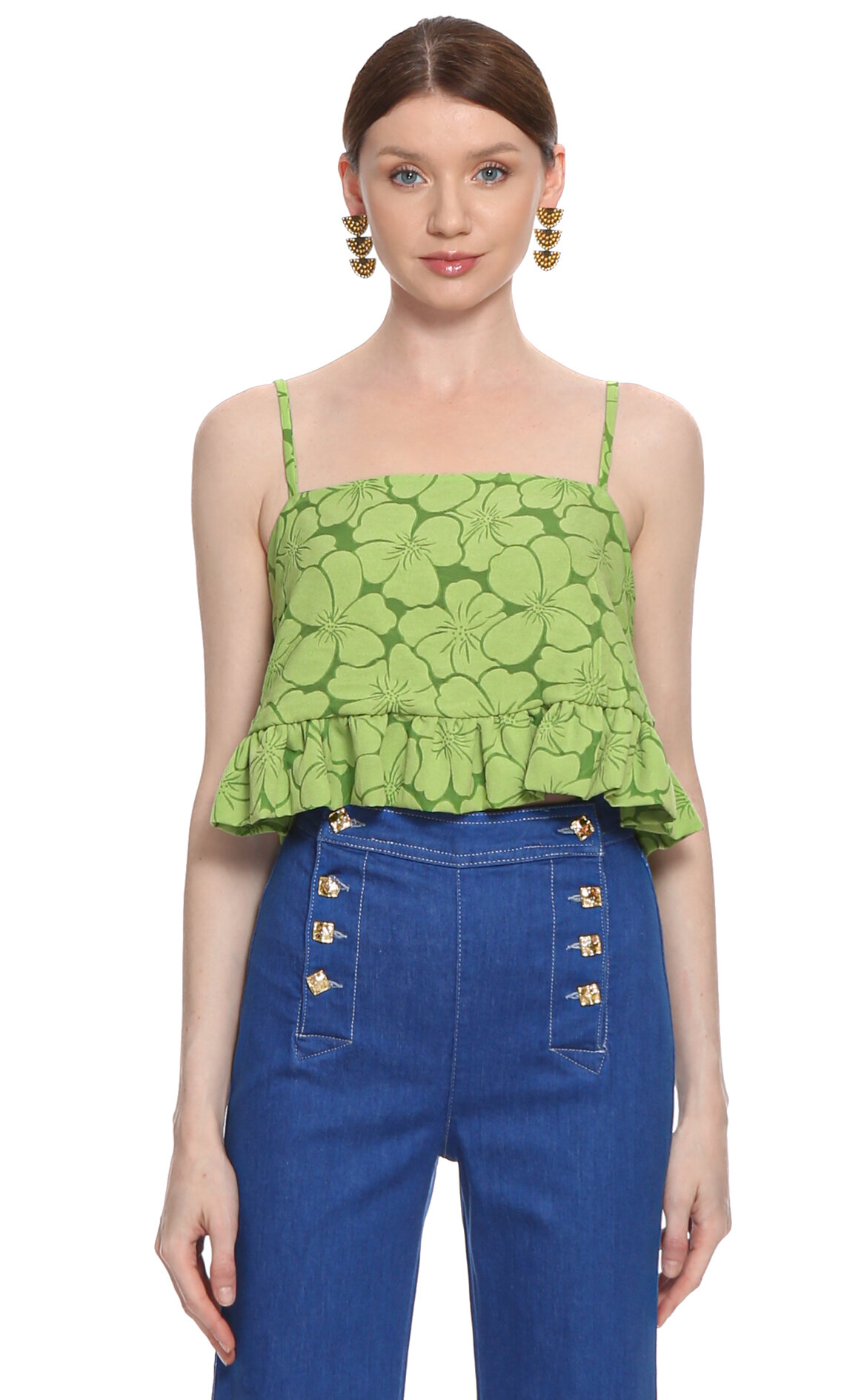 Jus De Pommes-Jus De Pommes Yeşil Bluz