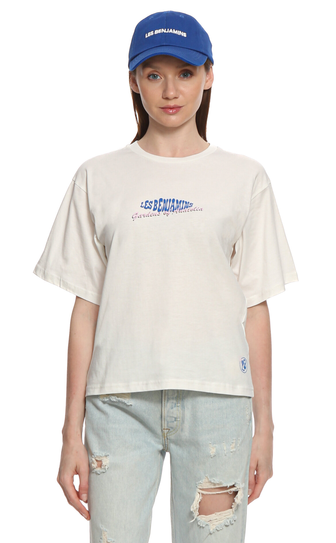 Les Benjamins-Les Benjamins Ekru T-Shirt Les Benjamins-Les Benjamins Ekru T-Shirt