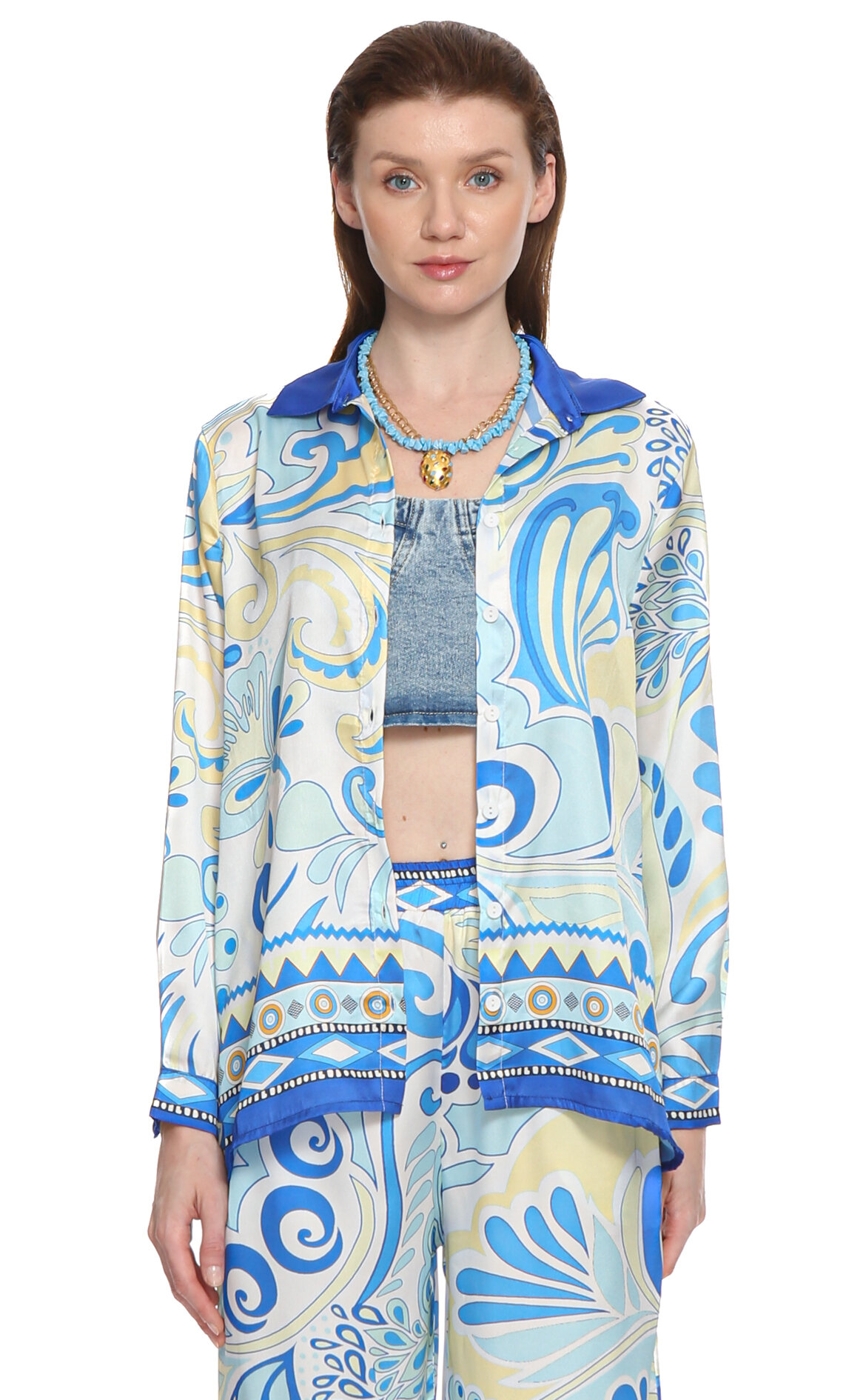 Loveist Store-Loveist Store Renkli Gömlek