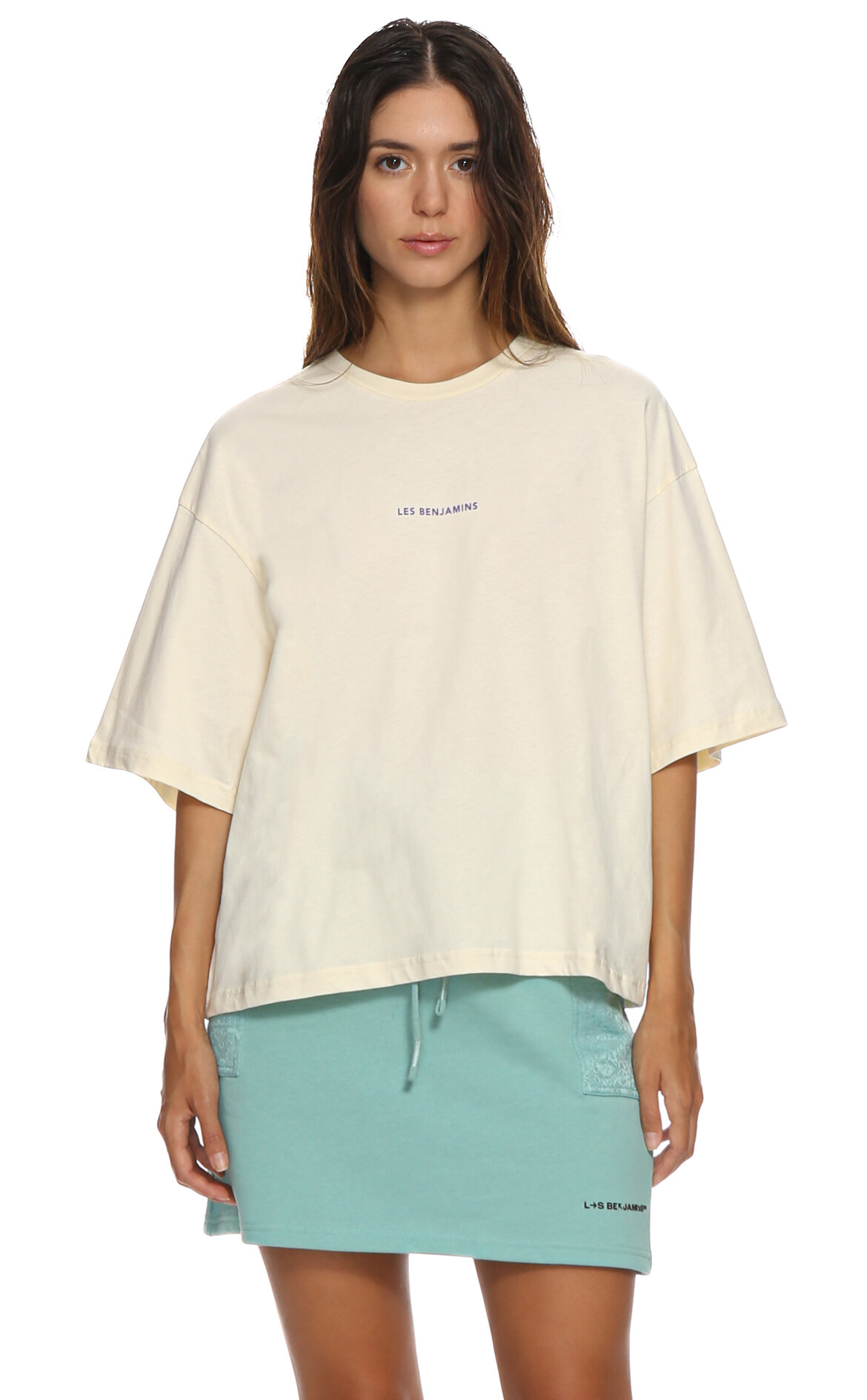 Les Benjamins-Les Benjamins Ekru T-Shirt Les Benjamins-Les Benjamins Ekru T-Shirt