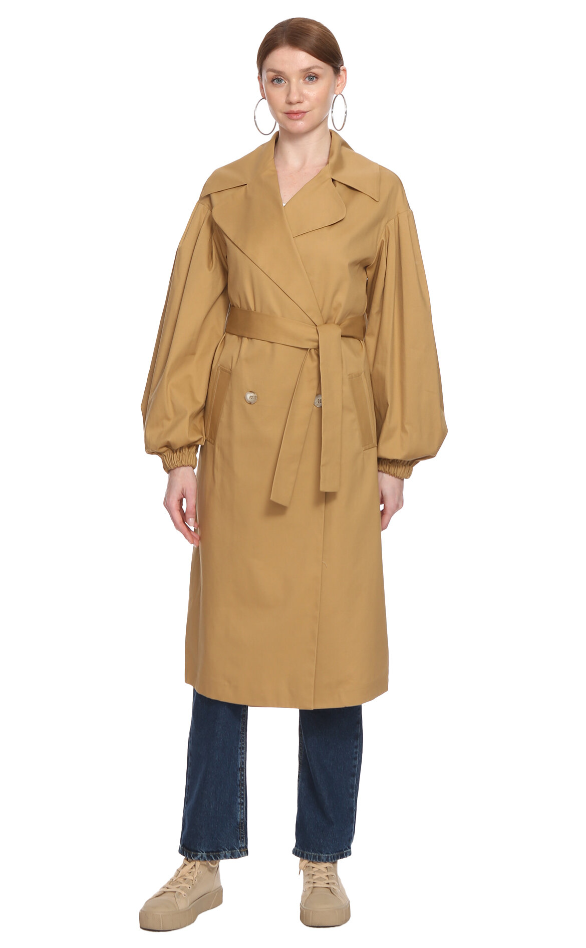 Silvian Heach-Silvian Heach Camel Trençkot