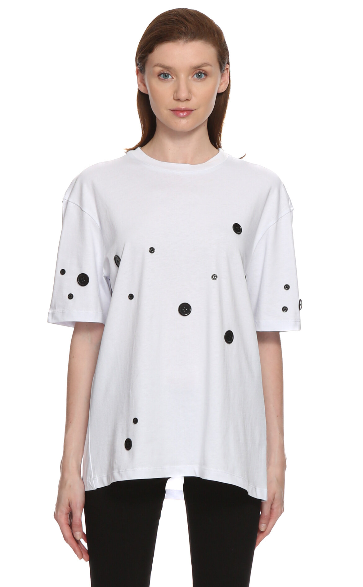 K Koncept-K Koncept Beyaz T-shirt