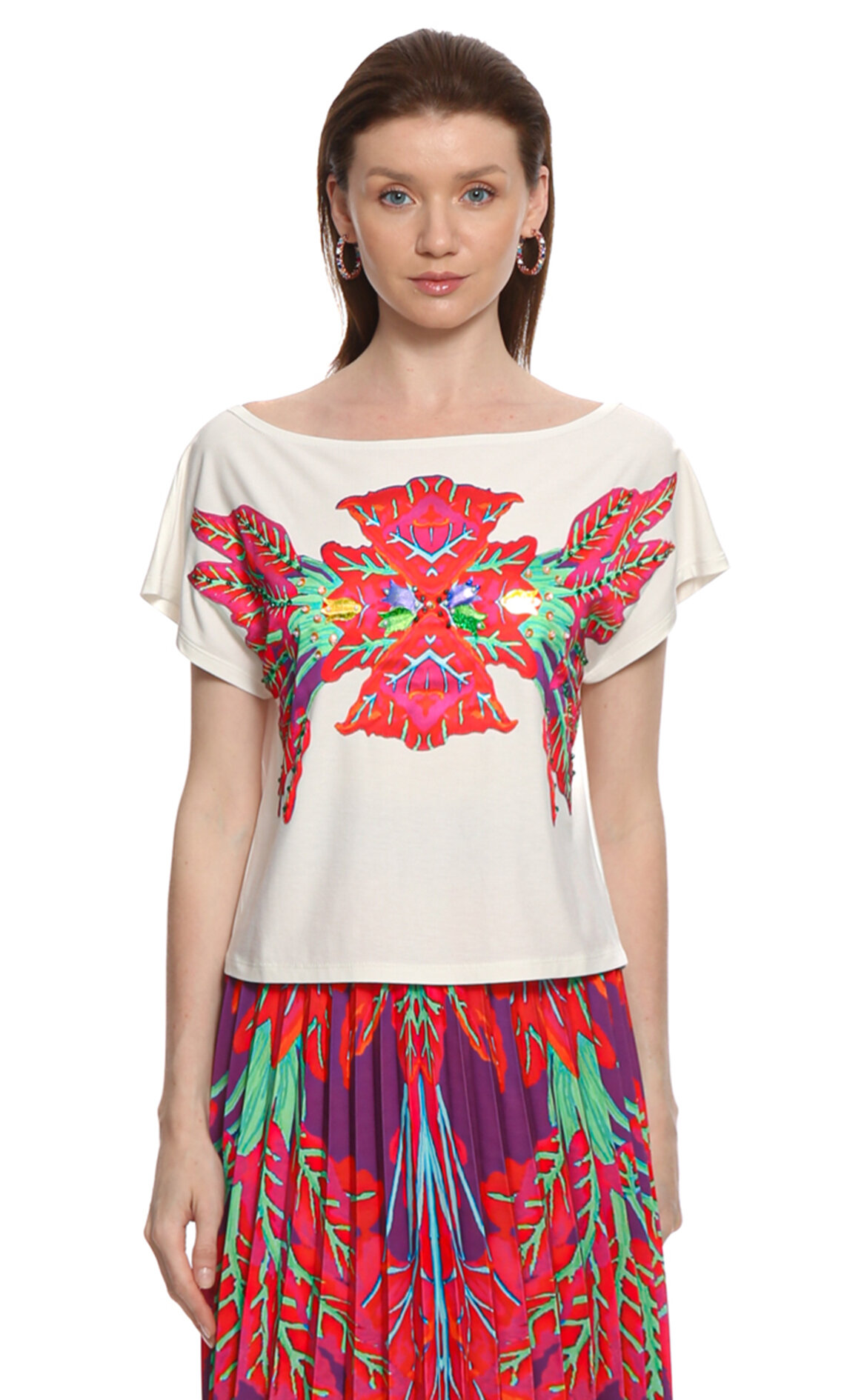 Lalipop Design-Lalipop Design Ekru Bluz