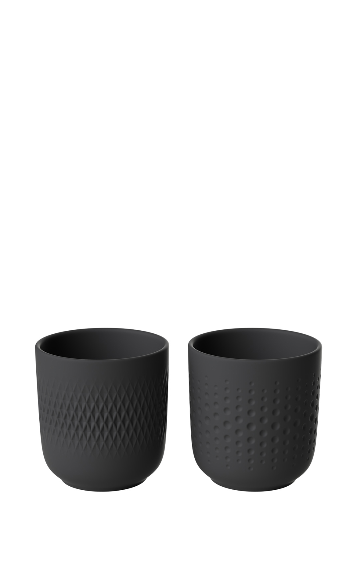 Villeroy & Boch-Manufacture Collier Siyah Kupa 2'li Set Villeroy & Boch-Manufacture Collier Siyah Kupa 2'li Set