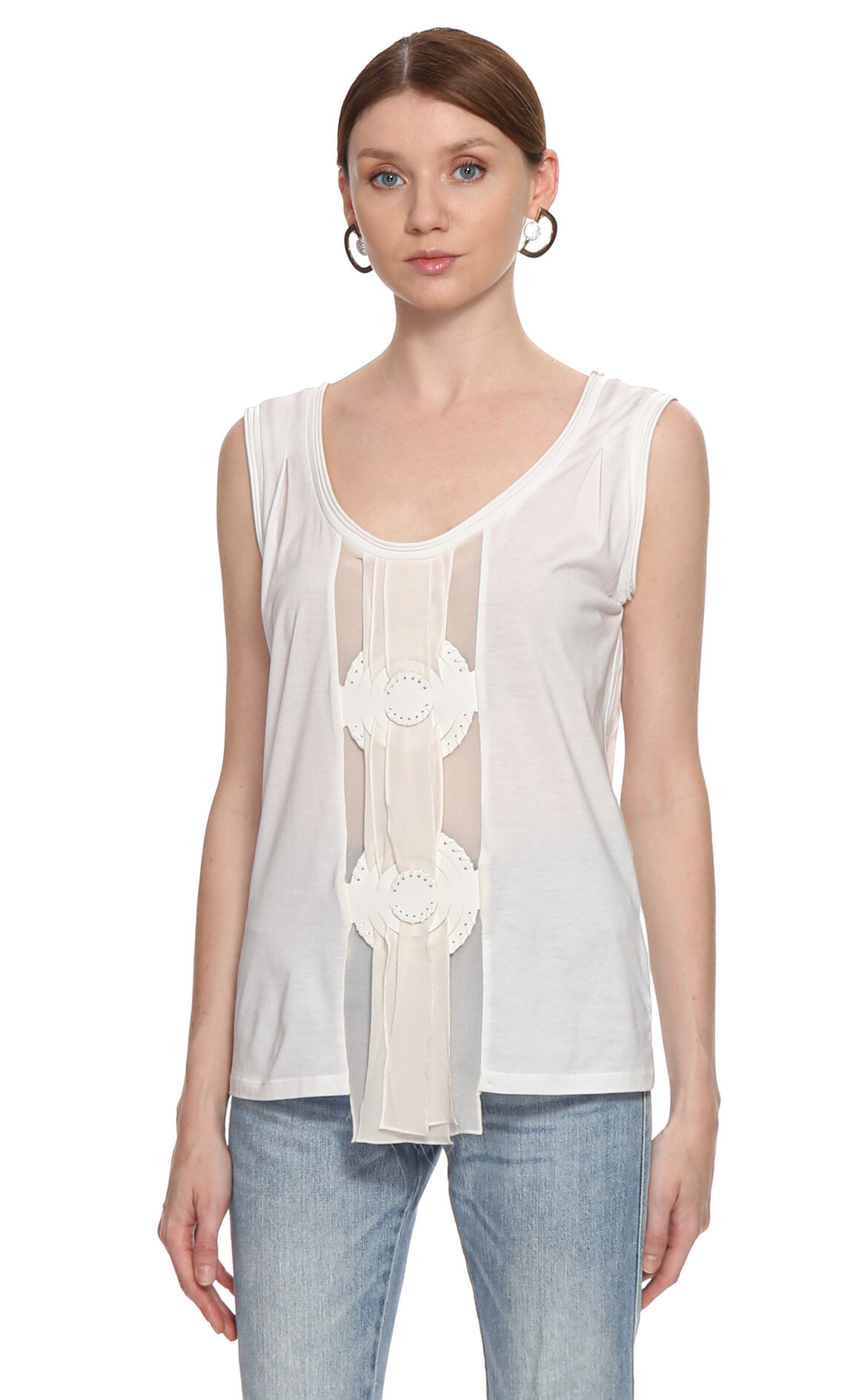 Versace-Versace Beyaz Bluz