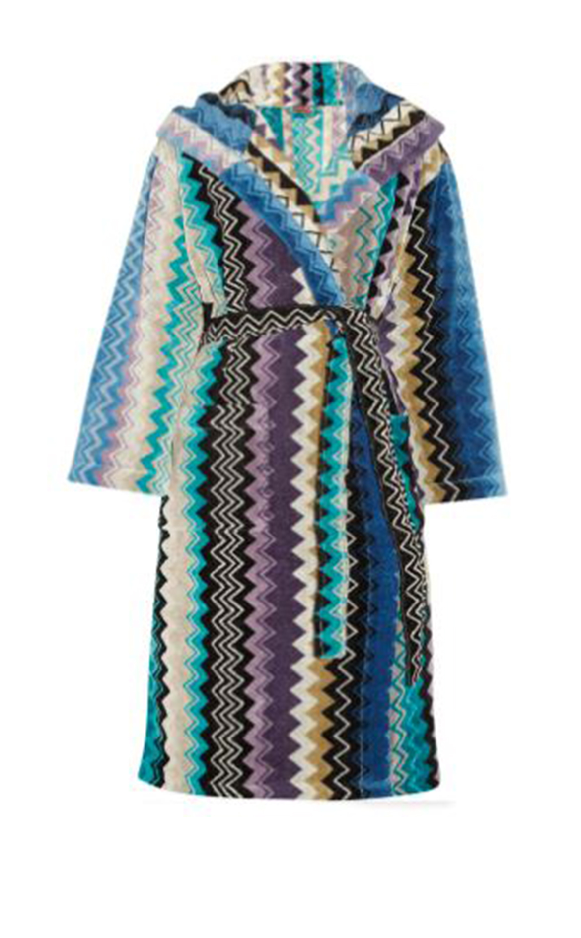 Missoni Home-Giacomo 170 TurkuazMavi Kapüşonlu Bornoz Missoni Home-Giacomo 170 TurkuazMavi Kapüşonlu Bornoz