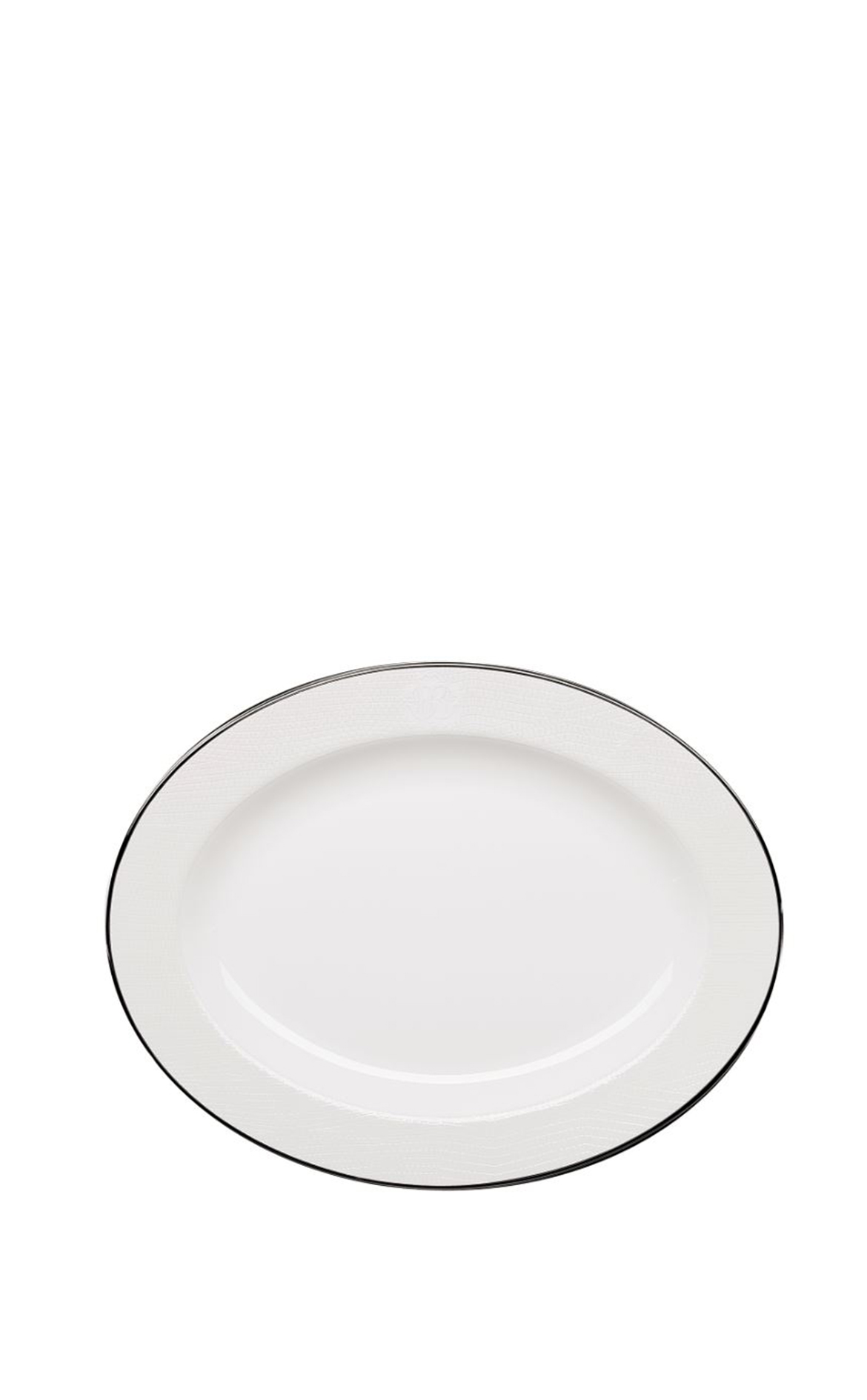 Roberto Cavalli-Lizzard PlatinOval Servis Tabağı 36 cm Roberto Cavalli-Lizzard PlatinOval Servis Tabağı 36 cm