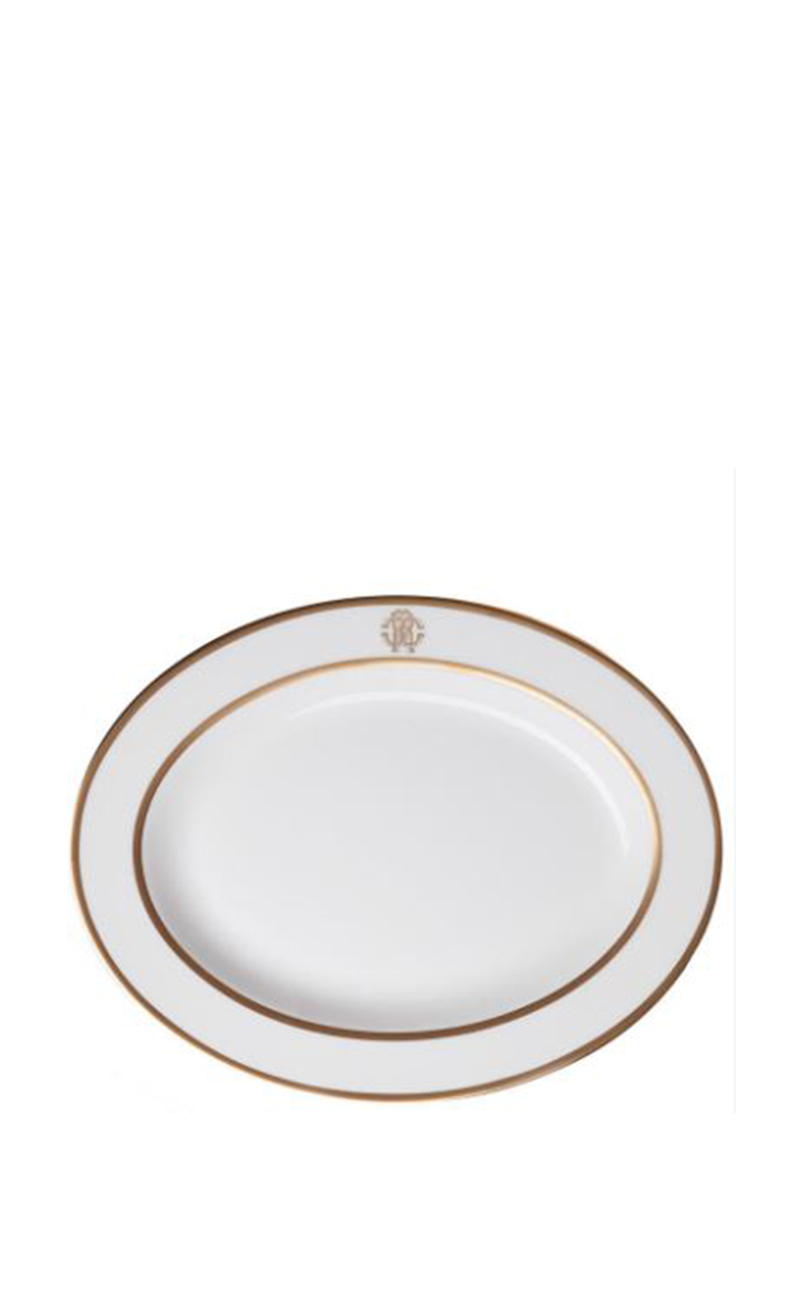 Roberto Cavalli-Silk Gold Oval Servis Tabağı 36 cm Roberto Cavalli-Silk Gold Oval Servis Tabağı 36 cm