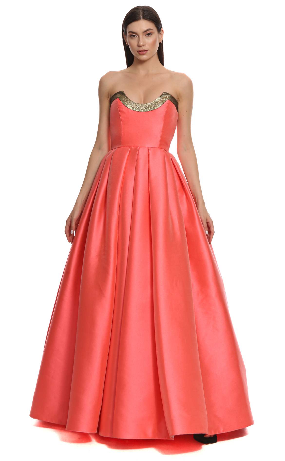 Reem Acra-Reem Acra Pembe Gece Elbisesi Reem Acra-Reem Acra Pembe Gece Elbisesi