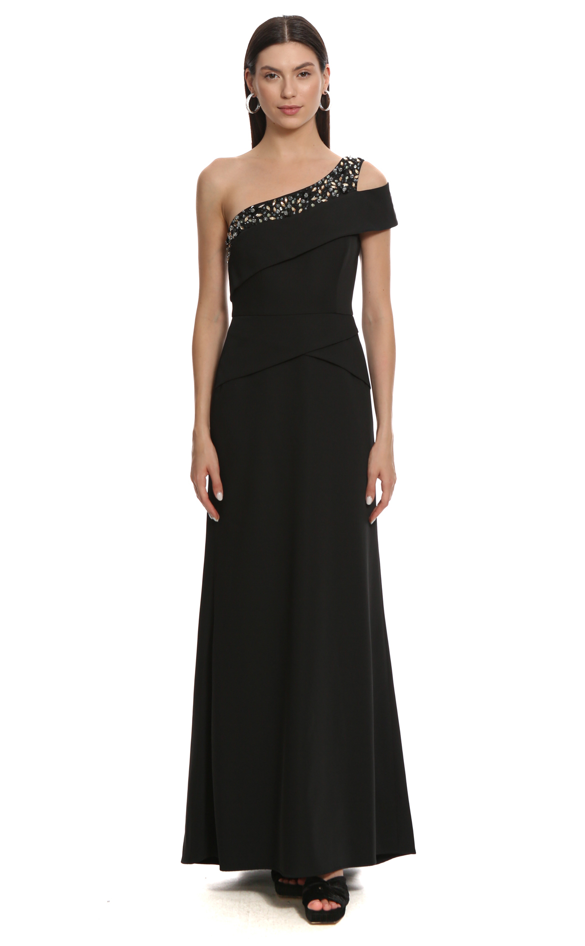 BCBG MAX AZRIA-BCBG MAX AZRIA Siyah Gece Elbisesi BCBG MAX AZRIA-BCBG MAX AZRIA Siyah Gece Elbisesi