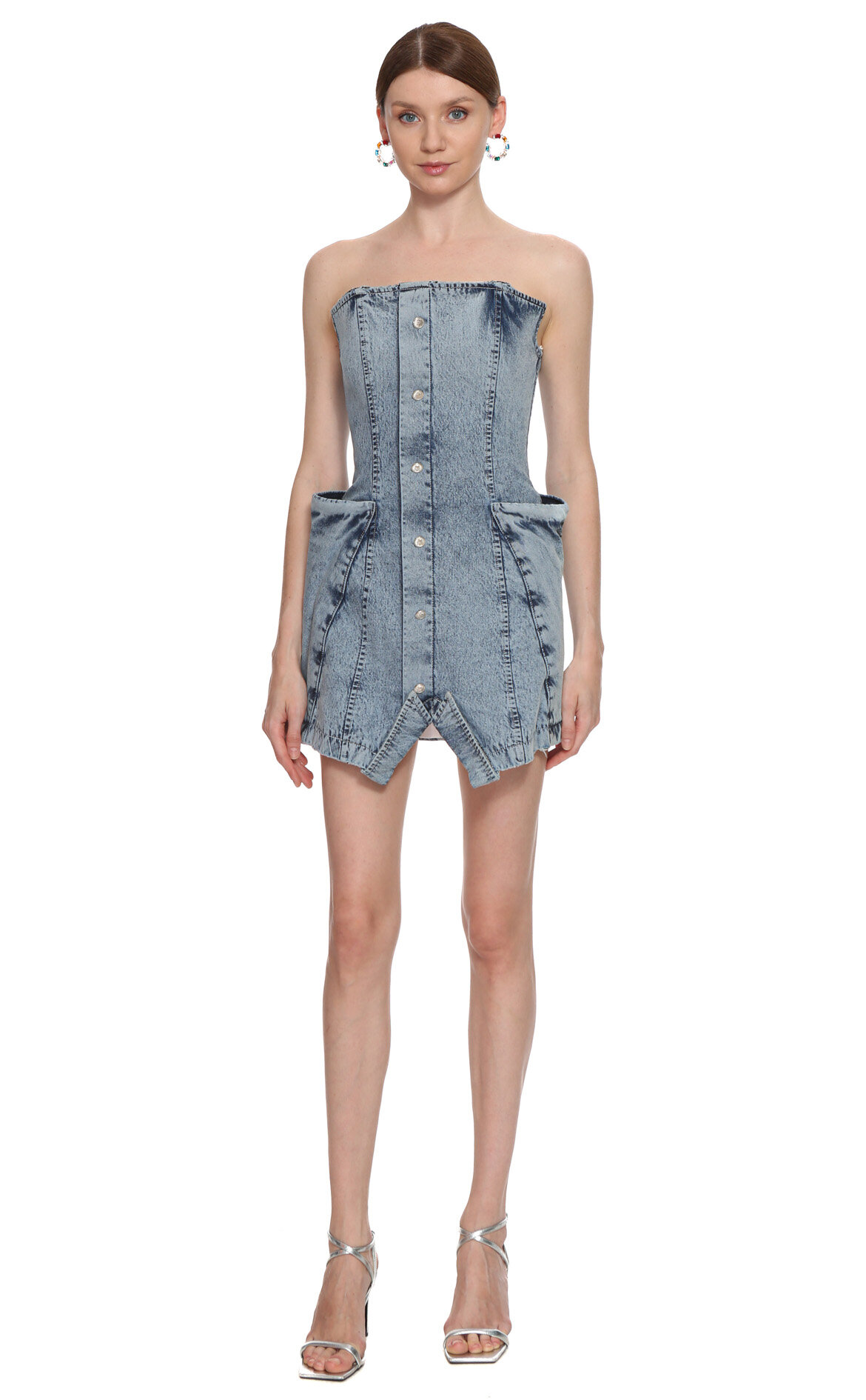 K Koncept-K Koncept Buz Mavisi Elbise