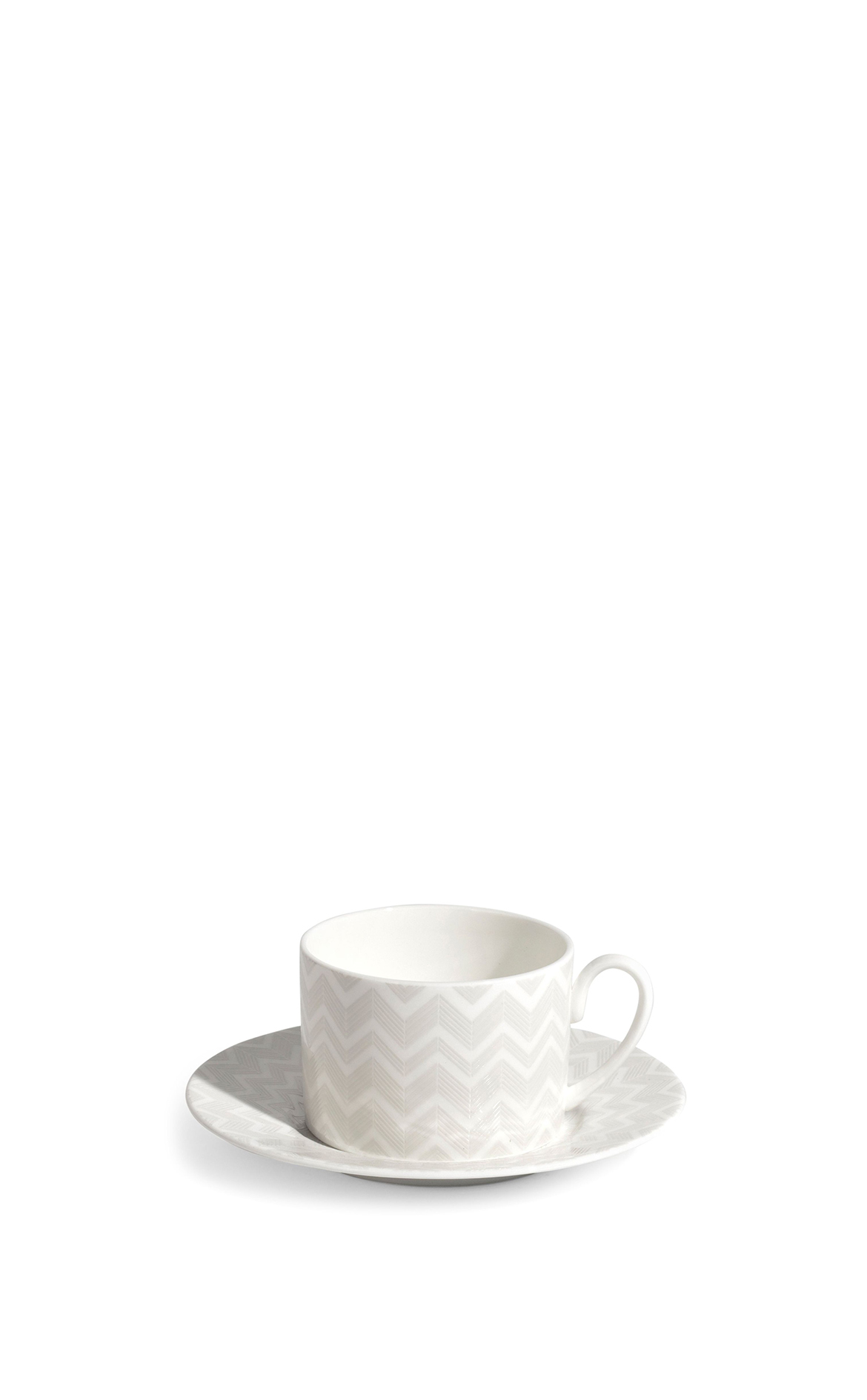Missoni Home-Zig Zag Beyaz Gri Kahve Çay Fincan ve Tabağı Missoni Home-Zig Zag Beyaz Gri Kahve Çay Fincan ve Tabağı