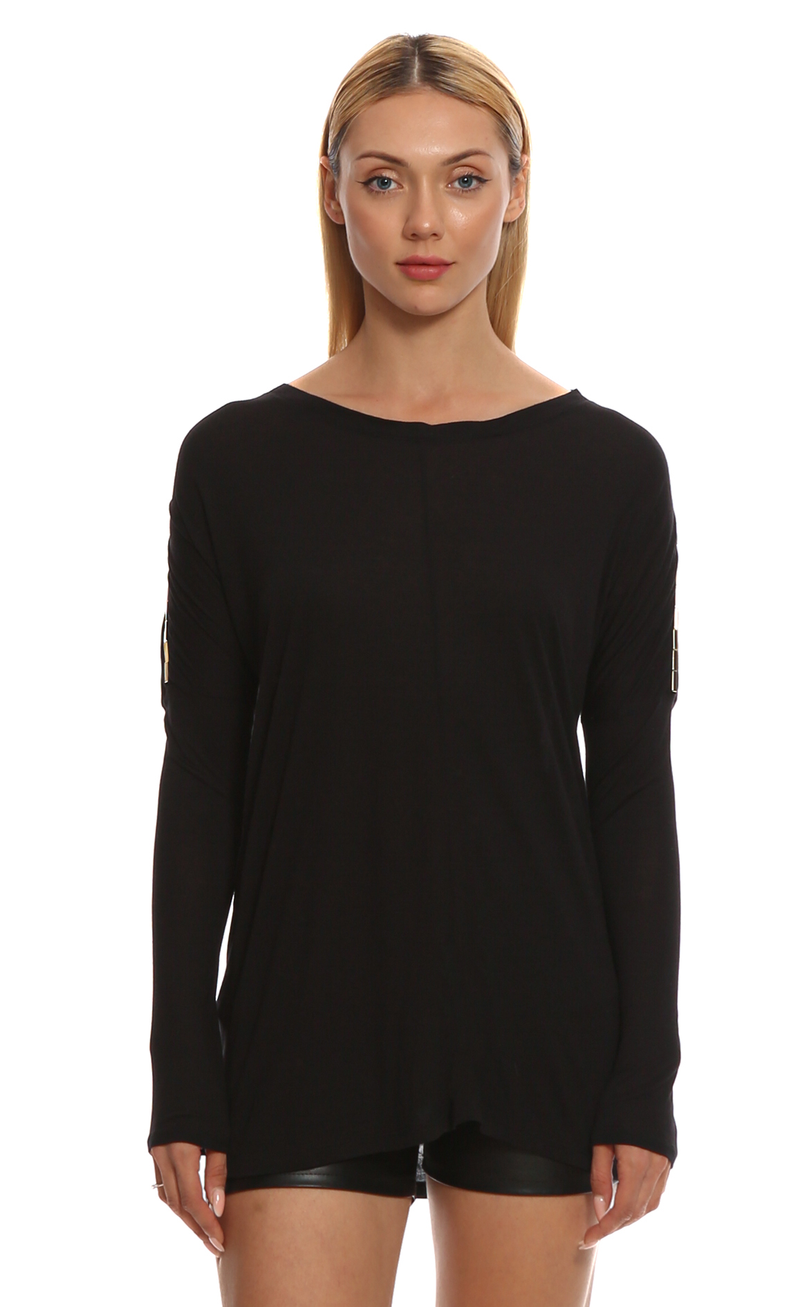 Alexandre Vauthier-Alexandre Vauthier Siyah Bluz Alexandre Vauthier-Alexandre Vauthier Siyah Bluz