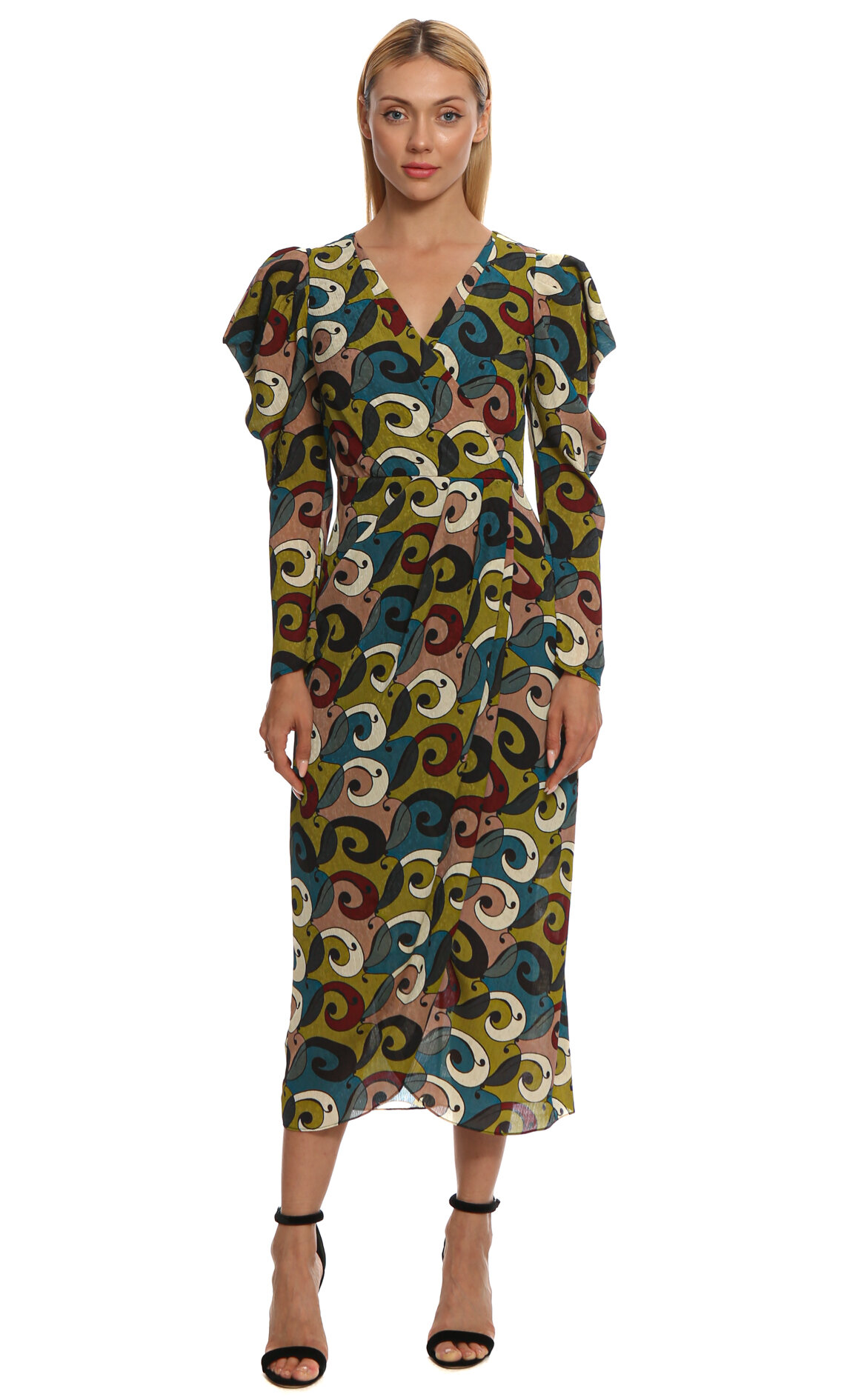 Exquise-Exquise Renkli Elbise