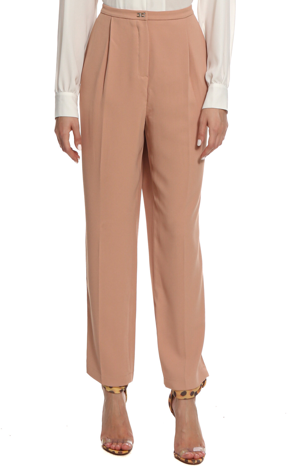 Elisabetta Franchi-Elisabetta Franchi Nude Pantolon Elisabetta Franchi-Elisabetta Franchi Nude Pantolon