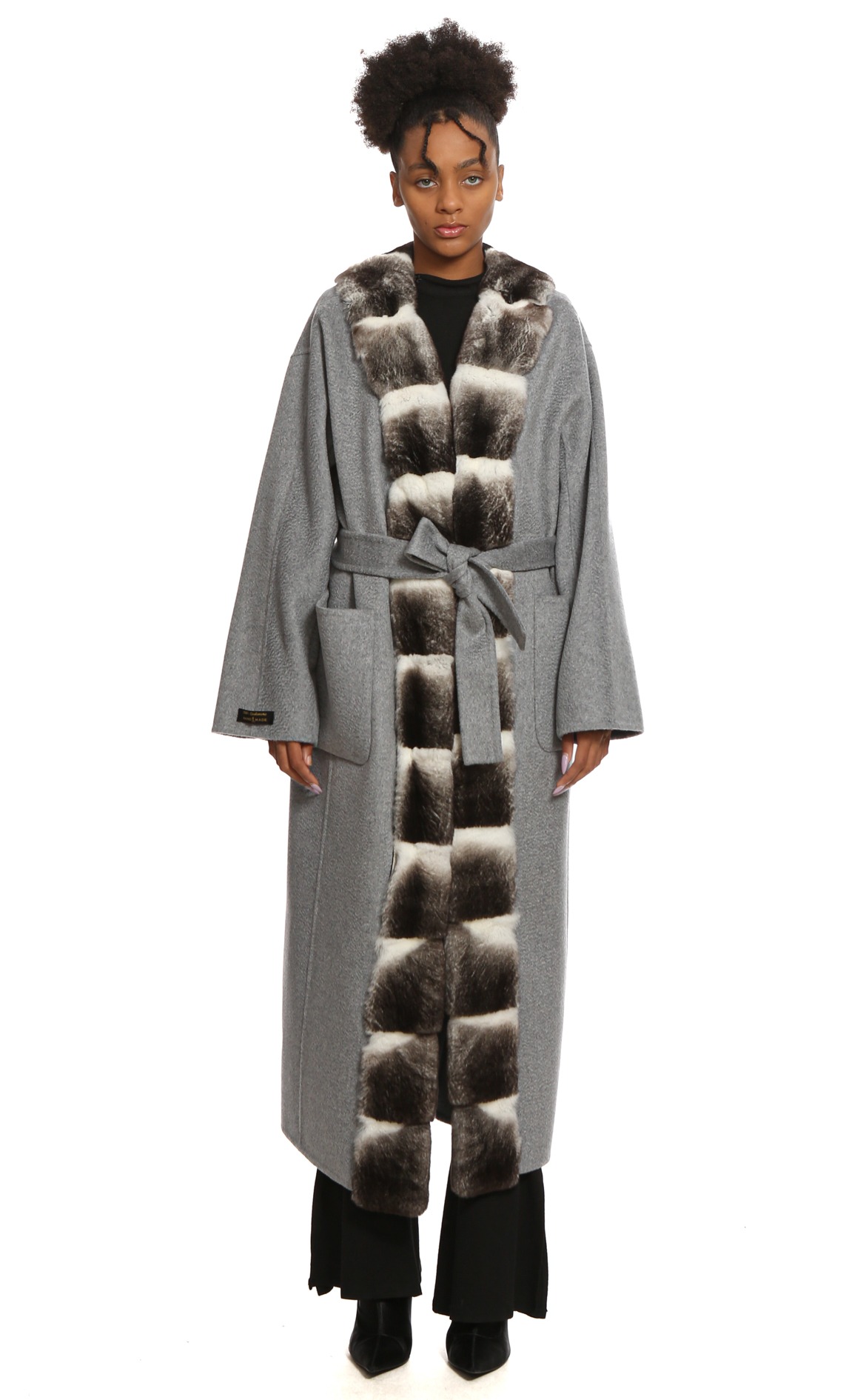 Fur's Atelier-Fur's Atelier Gri Kaban Fur's Atelier-Fur's Atelier Gri Kaban