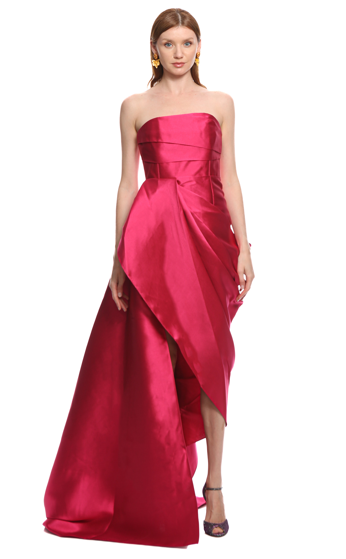 Solace London-Solace London Koyu Pembe Elbise Solace London-Solace London Koyu Pembe Elbise
