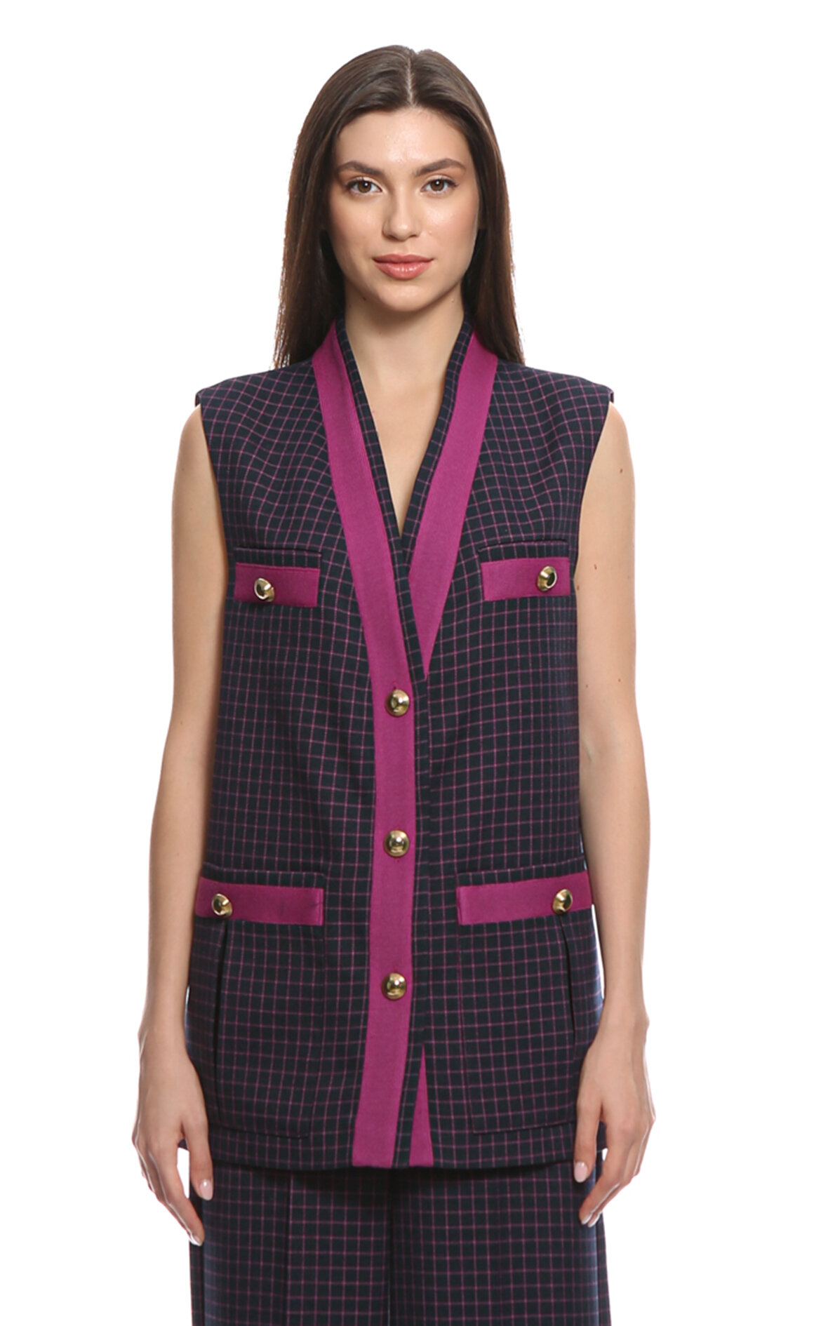 Exquise-Exquıse Lacivert Yelek