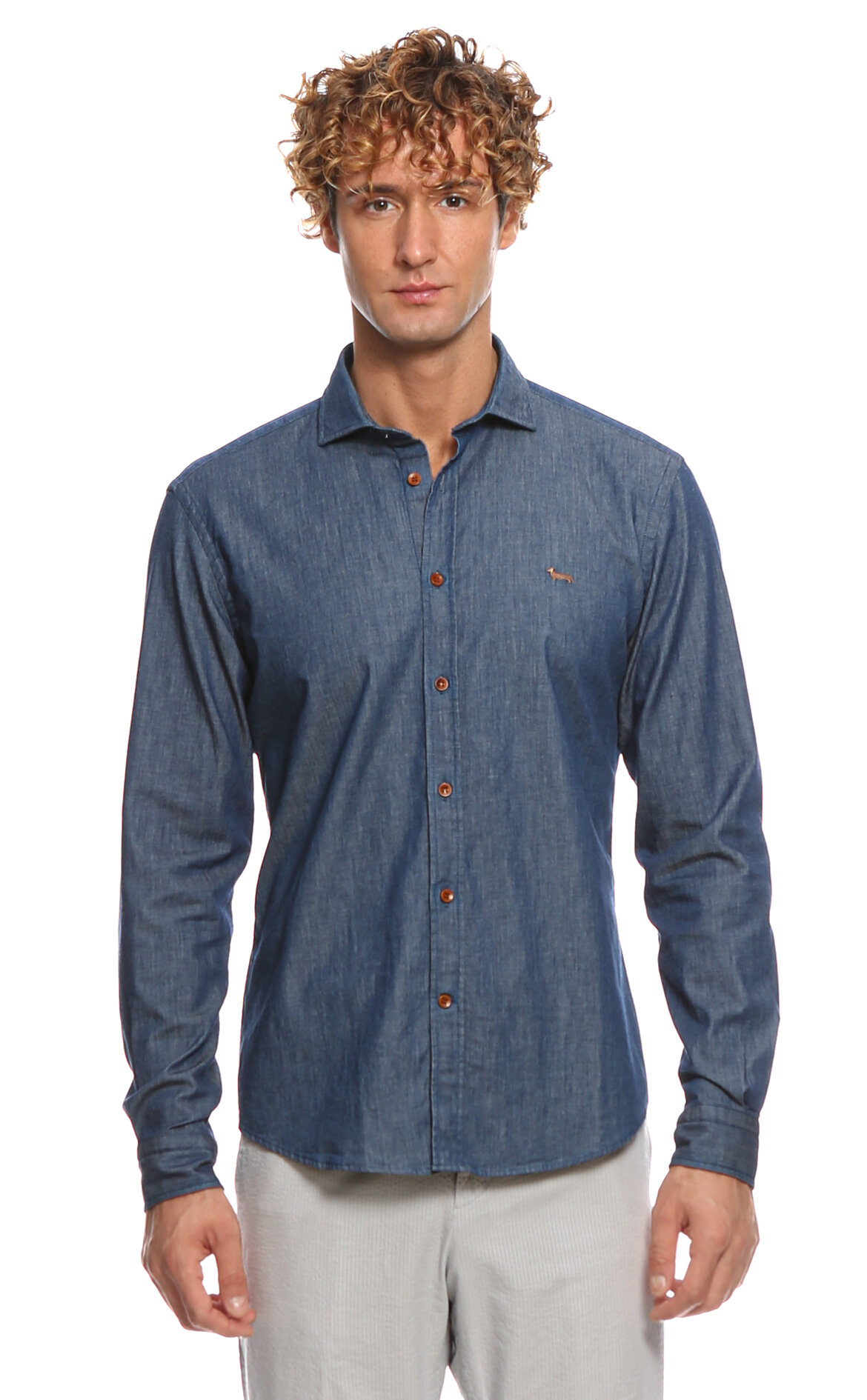 Harmont & Blaine-Harmont Blaine Lacivert Gömlek Harmont & Blaine-Harmont Blaine Lacivert Gömlek