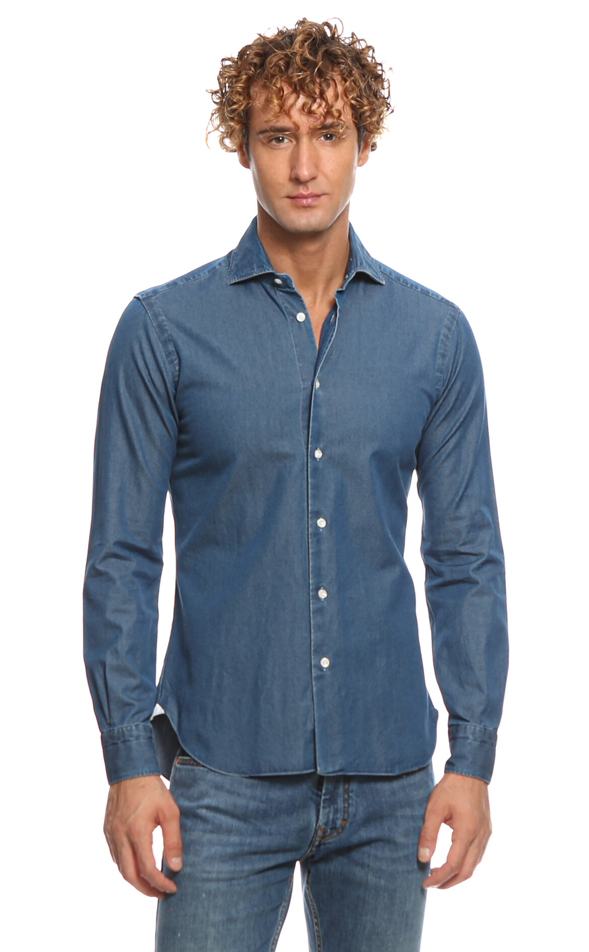 Barba Napoli-Barba Napoli Denim Gömlek